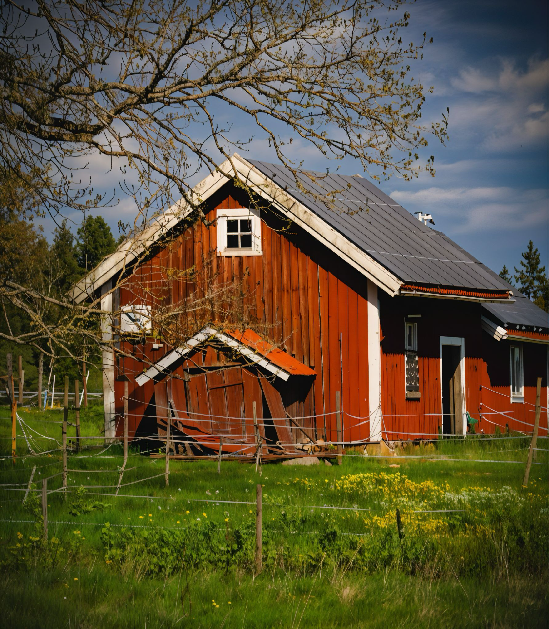Rustic Red Barn in Lush Green Countryside · Free Stock Photo