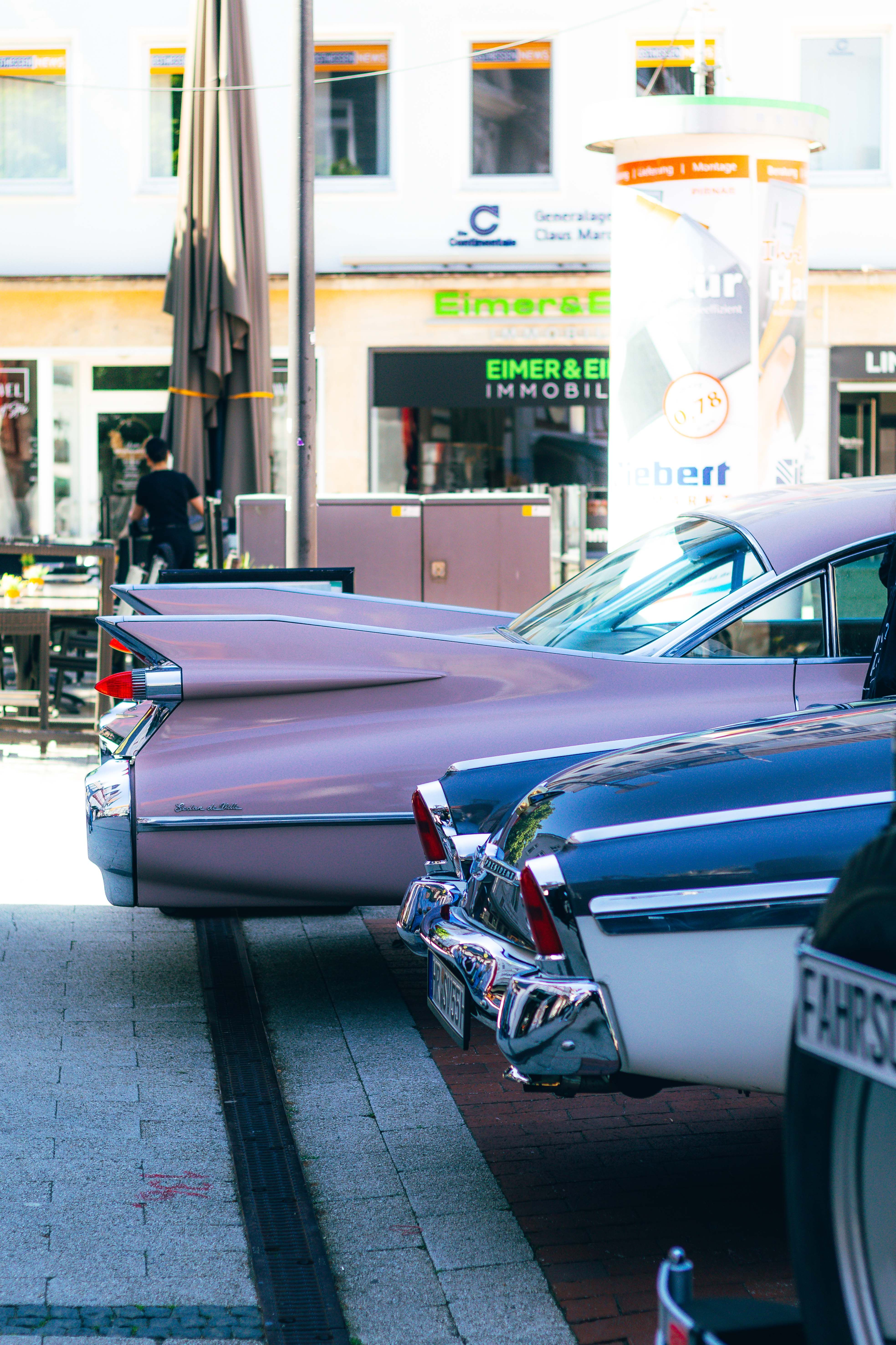 Classic Car Meet in Urban Setting · Free Stock Photo