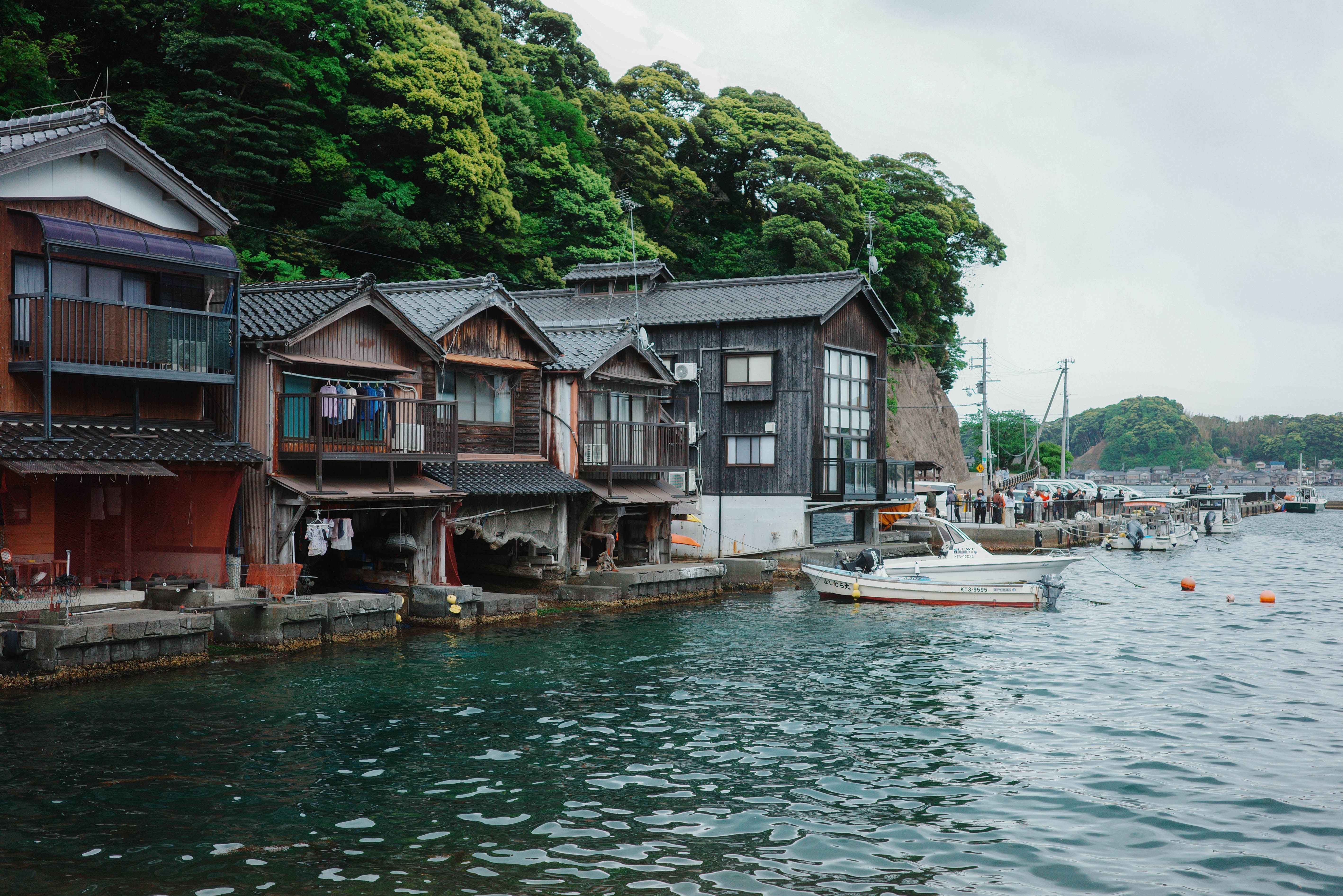 Traditional Boathouses by the Sea in Ine, Kyoto · Free Stock Photo