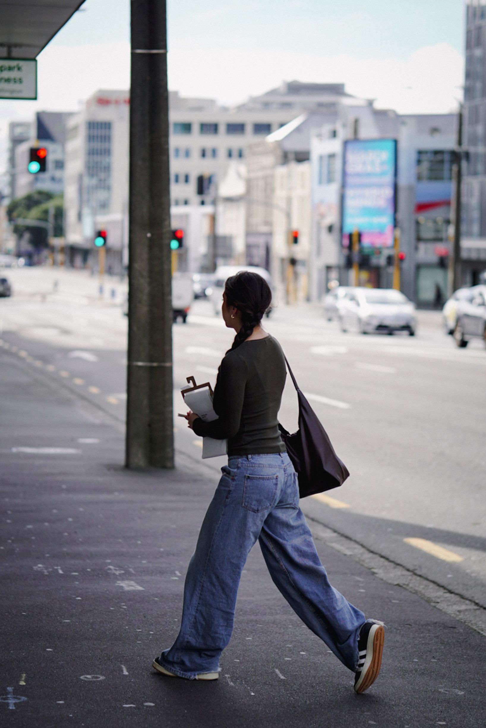 Urban Scene of Person Walking in Wellington · Free Stock Photo