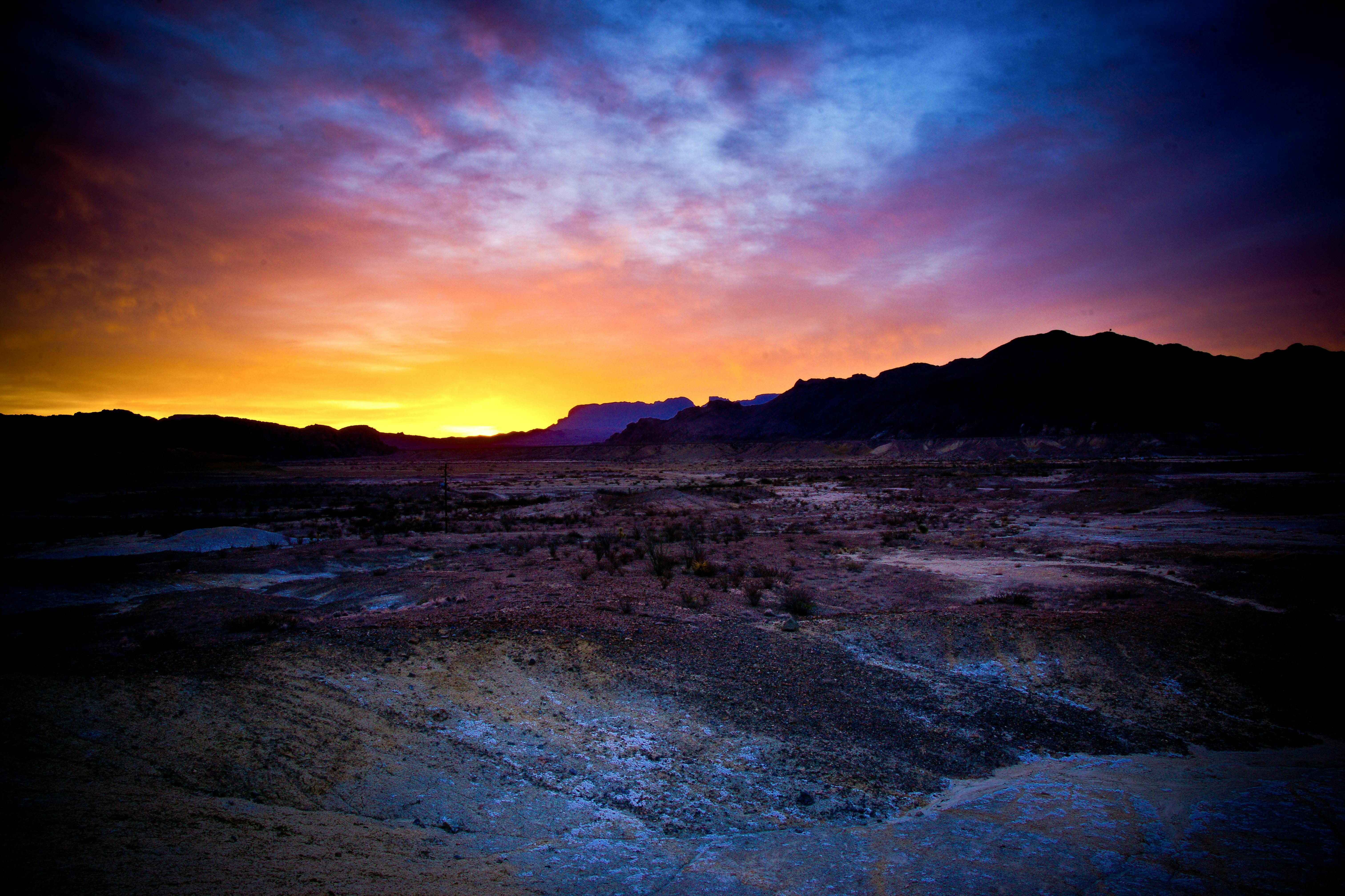Free stock photo of big bend, desert, sunrise