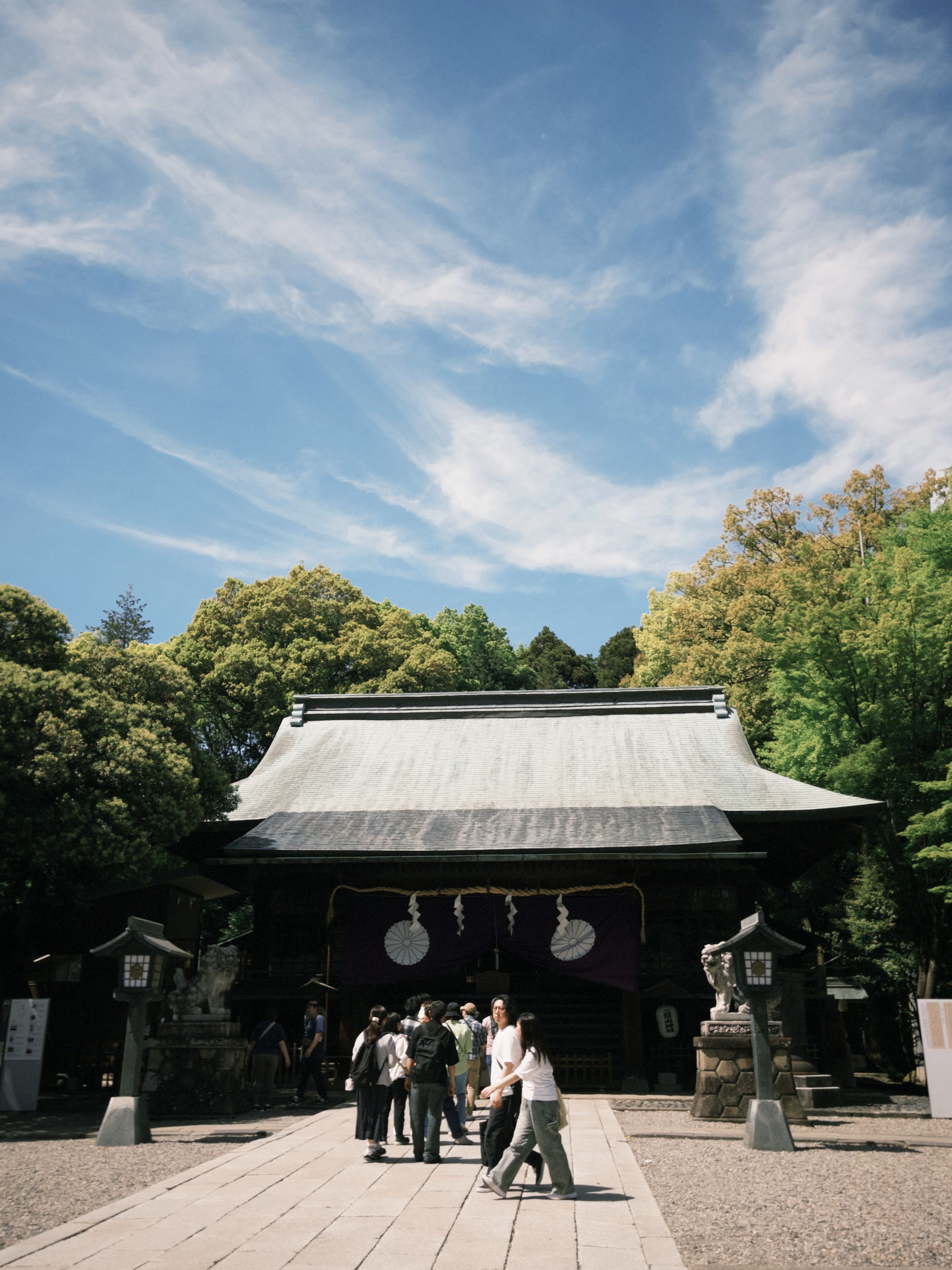 Visitors Exploring Traditional Japanese Shrine Outdoors · Free Stock Photo