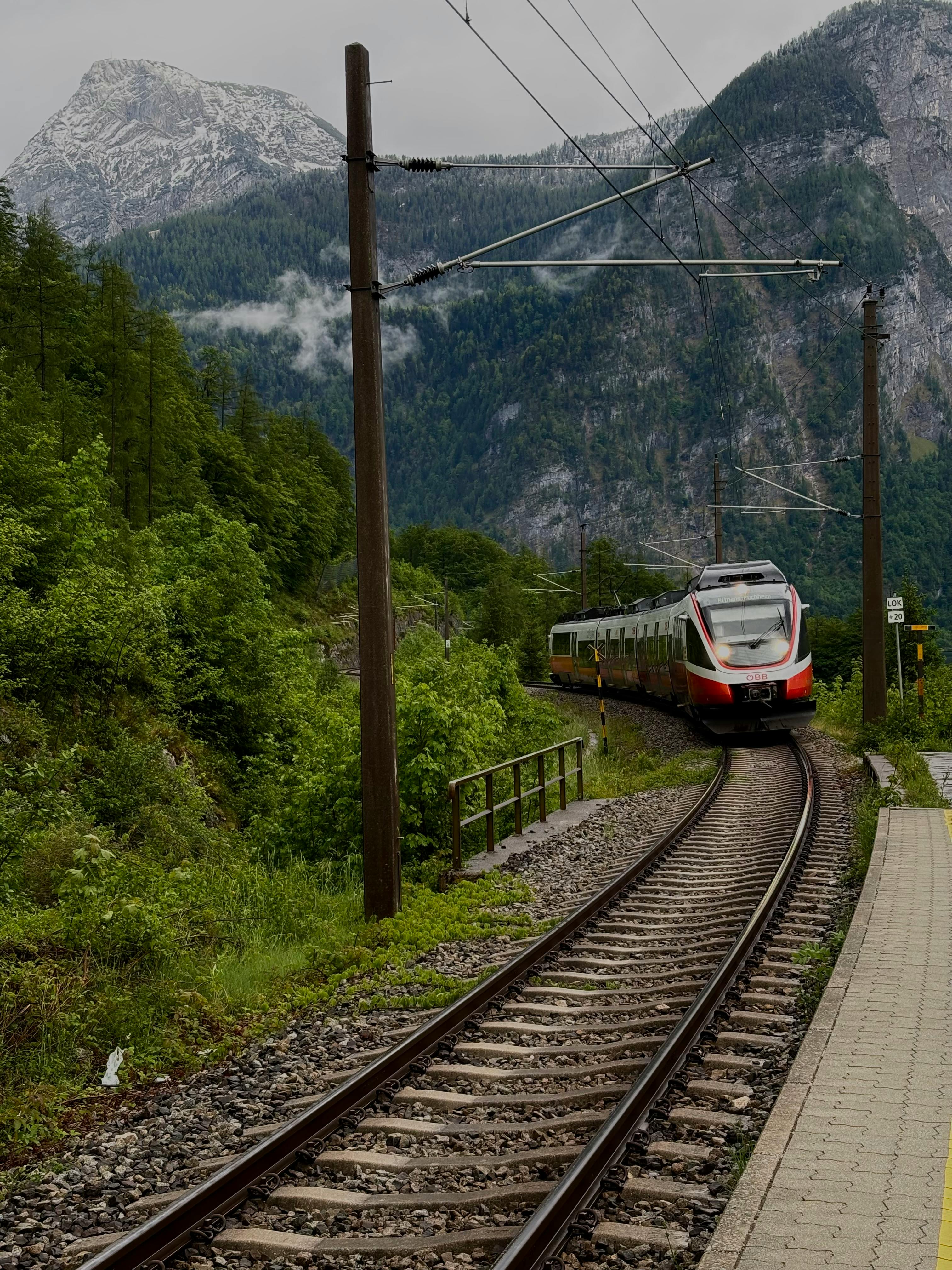 Scenic Train Journey Through Austrian Alps · Free Stock Photo