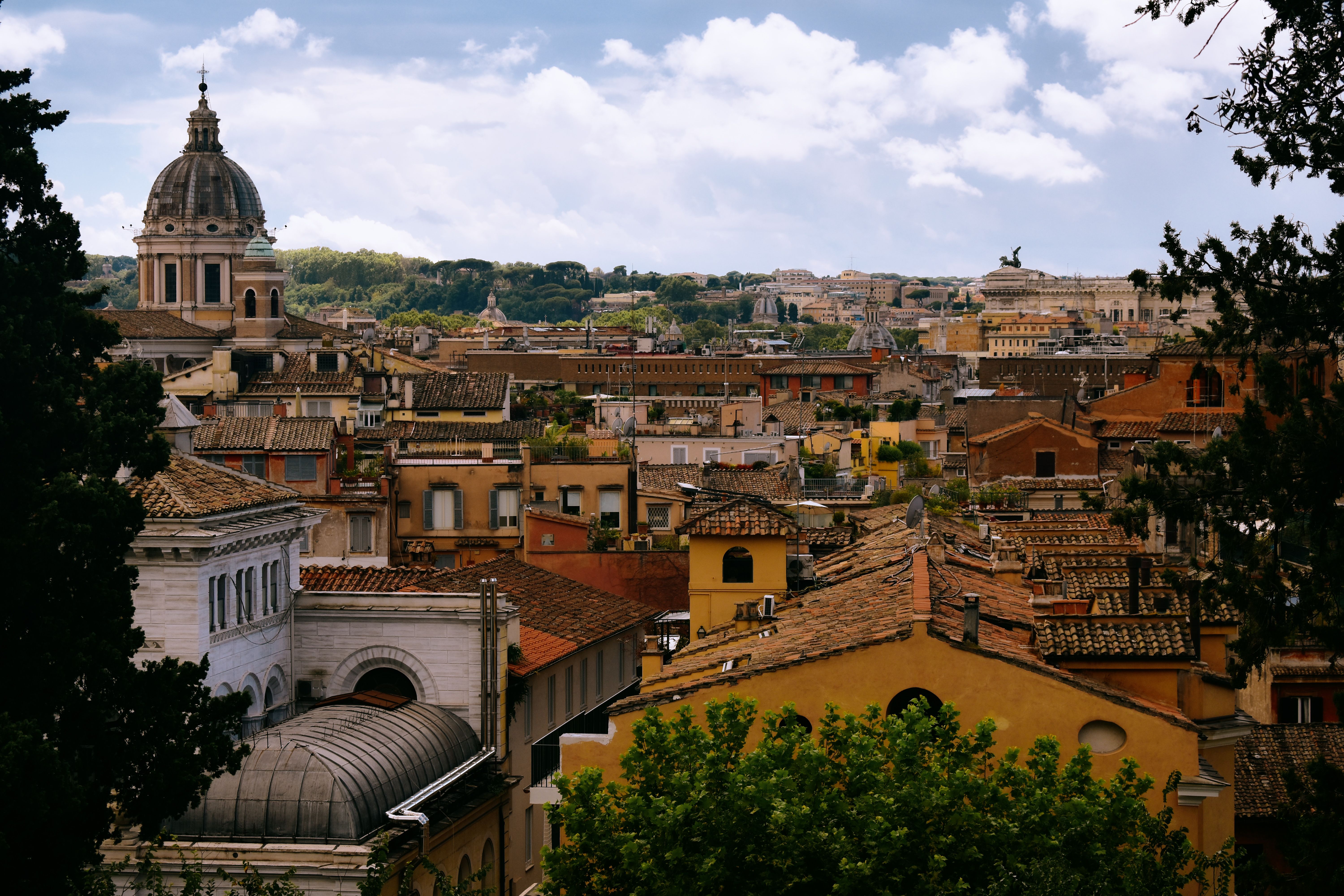 Charming Rooftop View of Historic Rome, Italy · Free Stock Photo