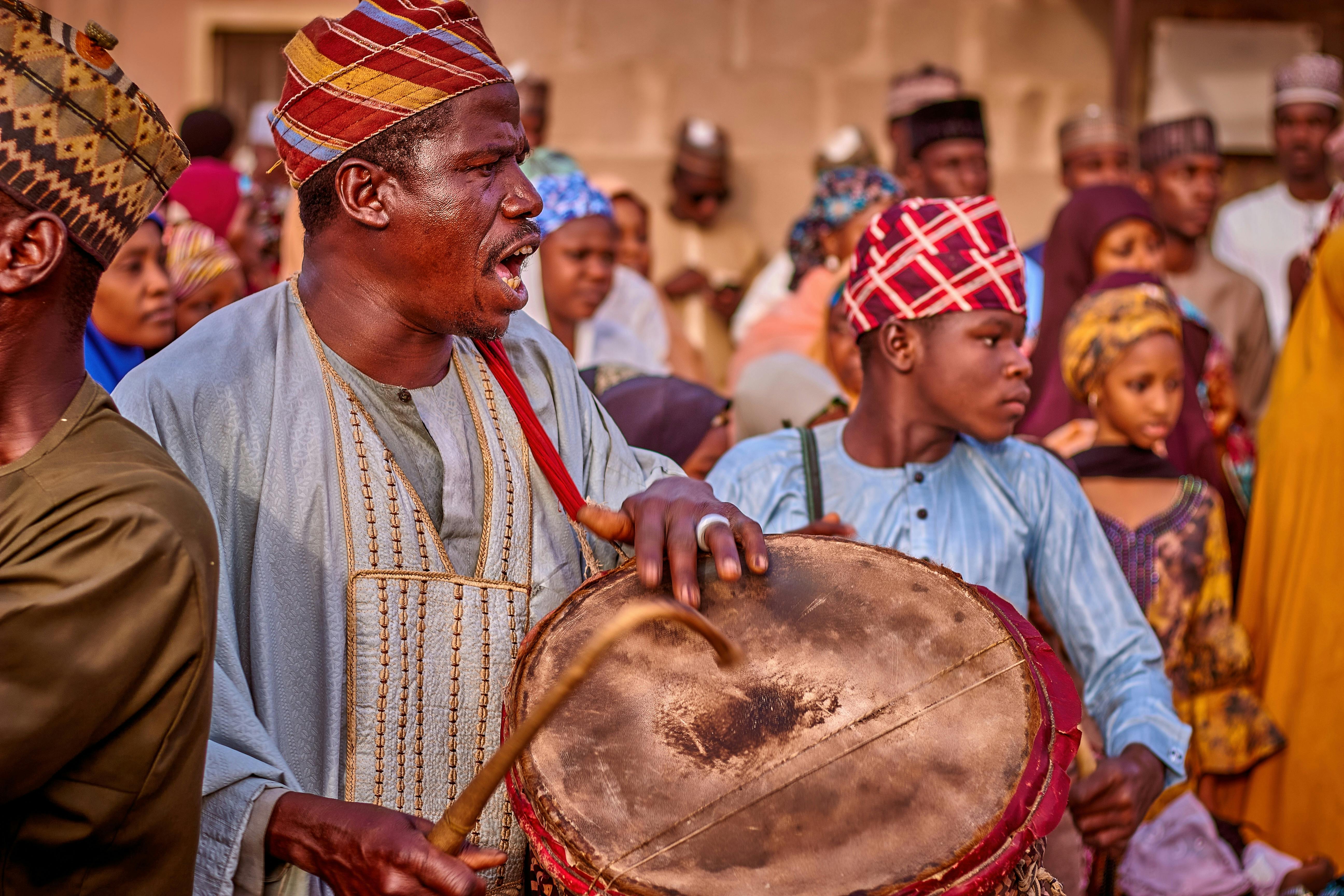 Vibrant Cultural Drumming Performance at a Festival · Free Stock Photo
