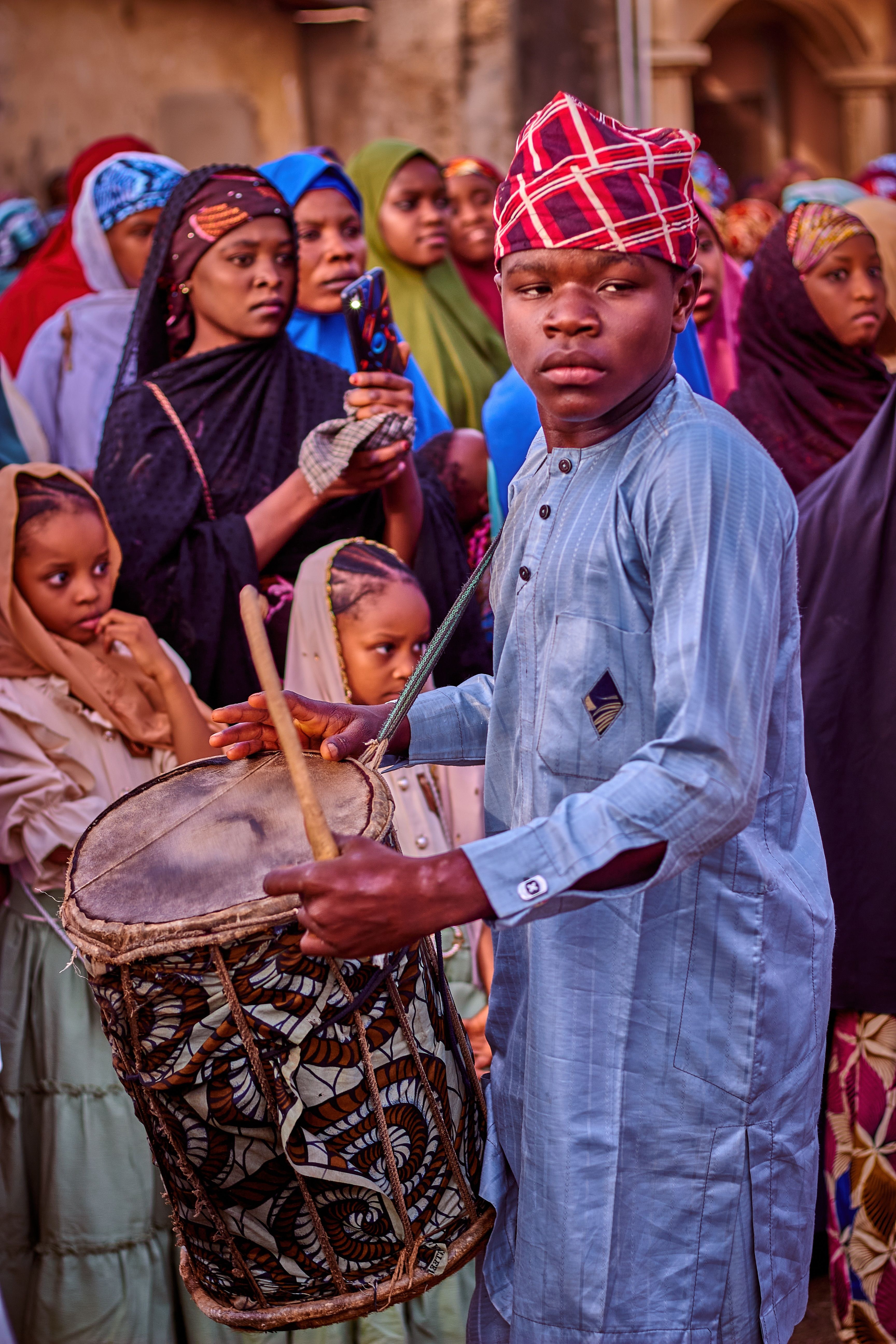 Traditional Cultural Celebration with Drumming · Free Stock Photo