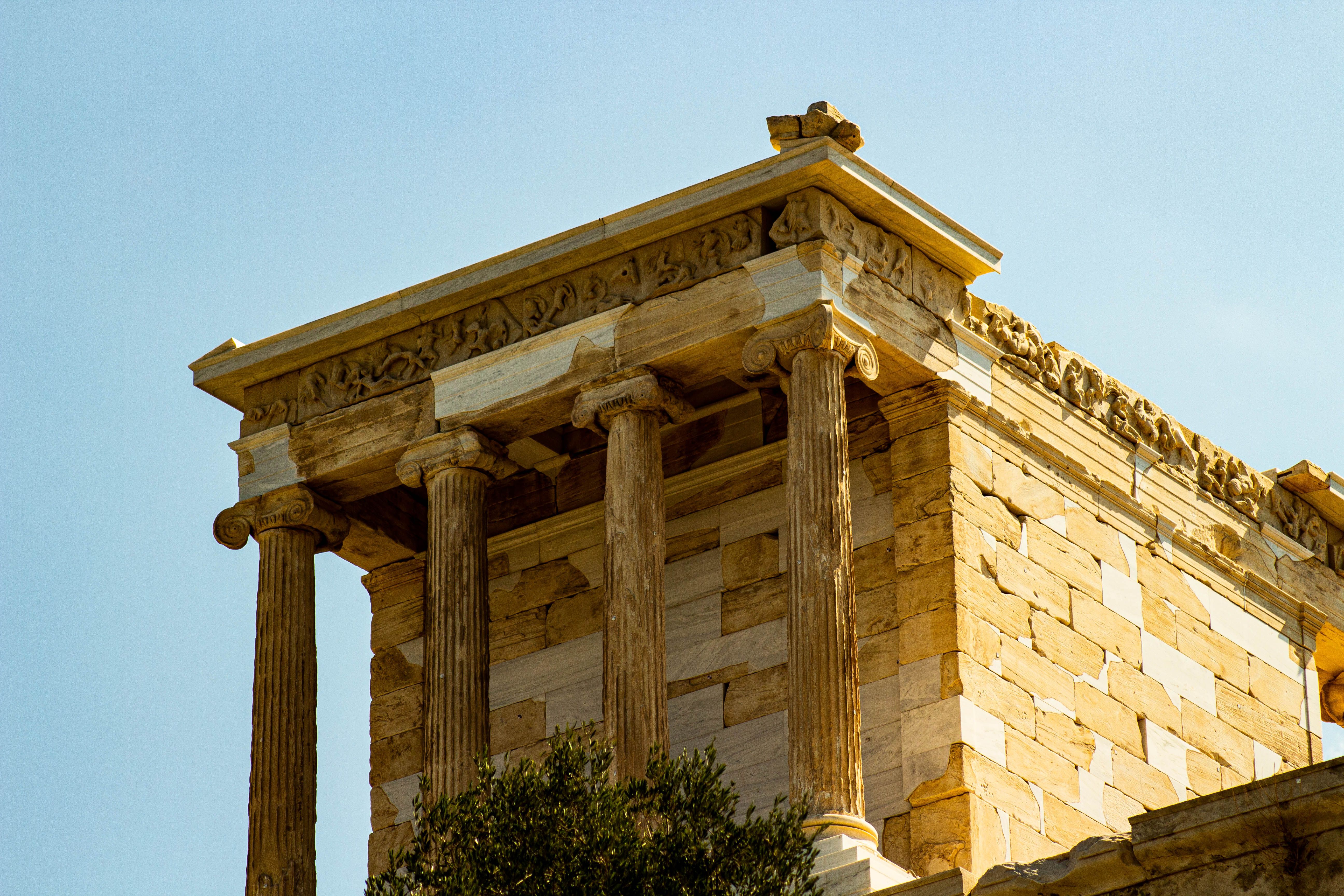 Ancient Greek Temple with Ionic Columns · Free Stock Photo