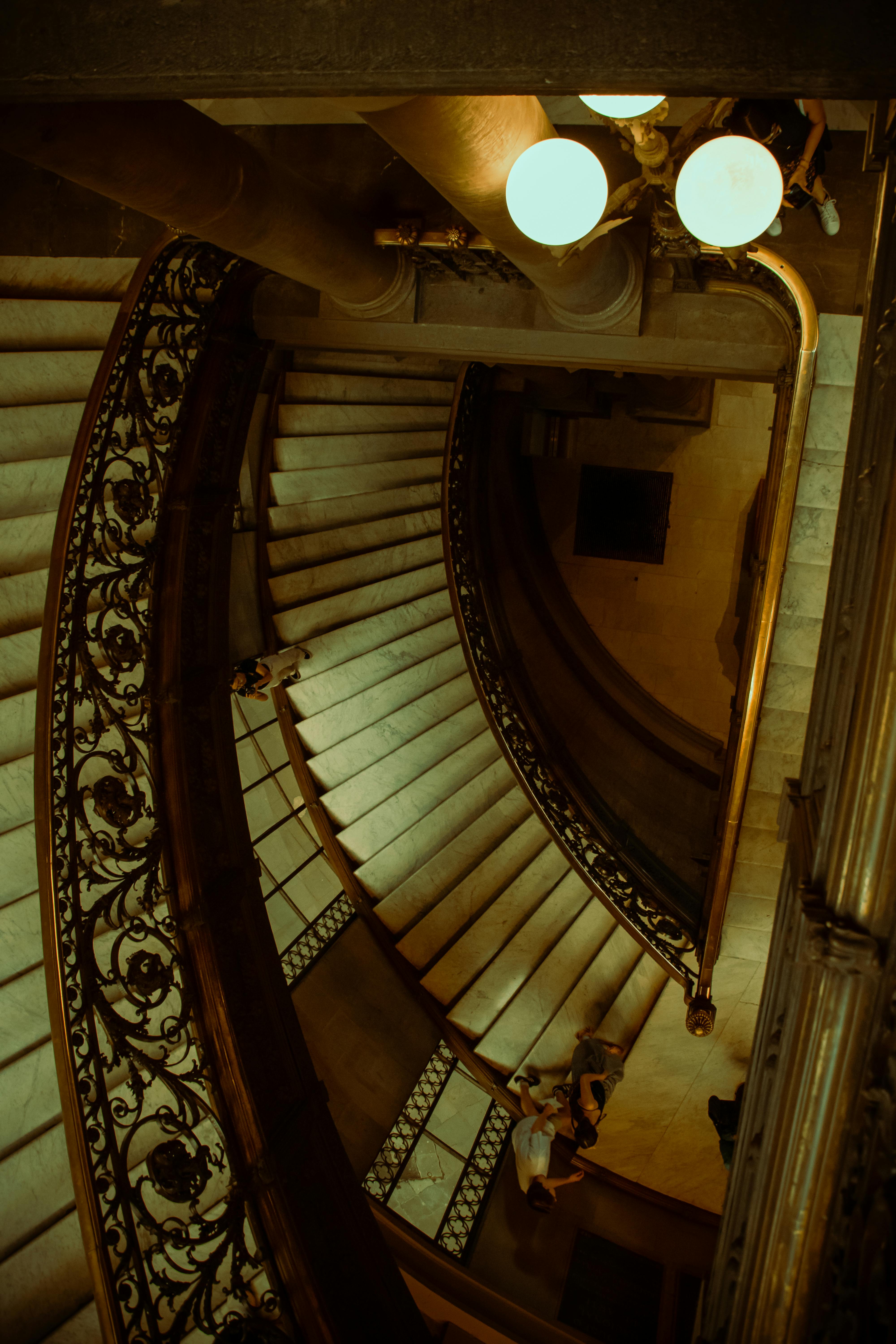 Elegant Spiral Staircase in Historic Building · Free Stock Photo