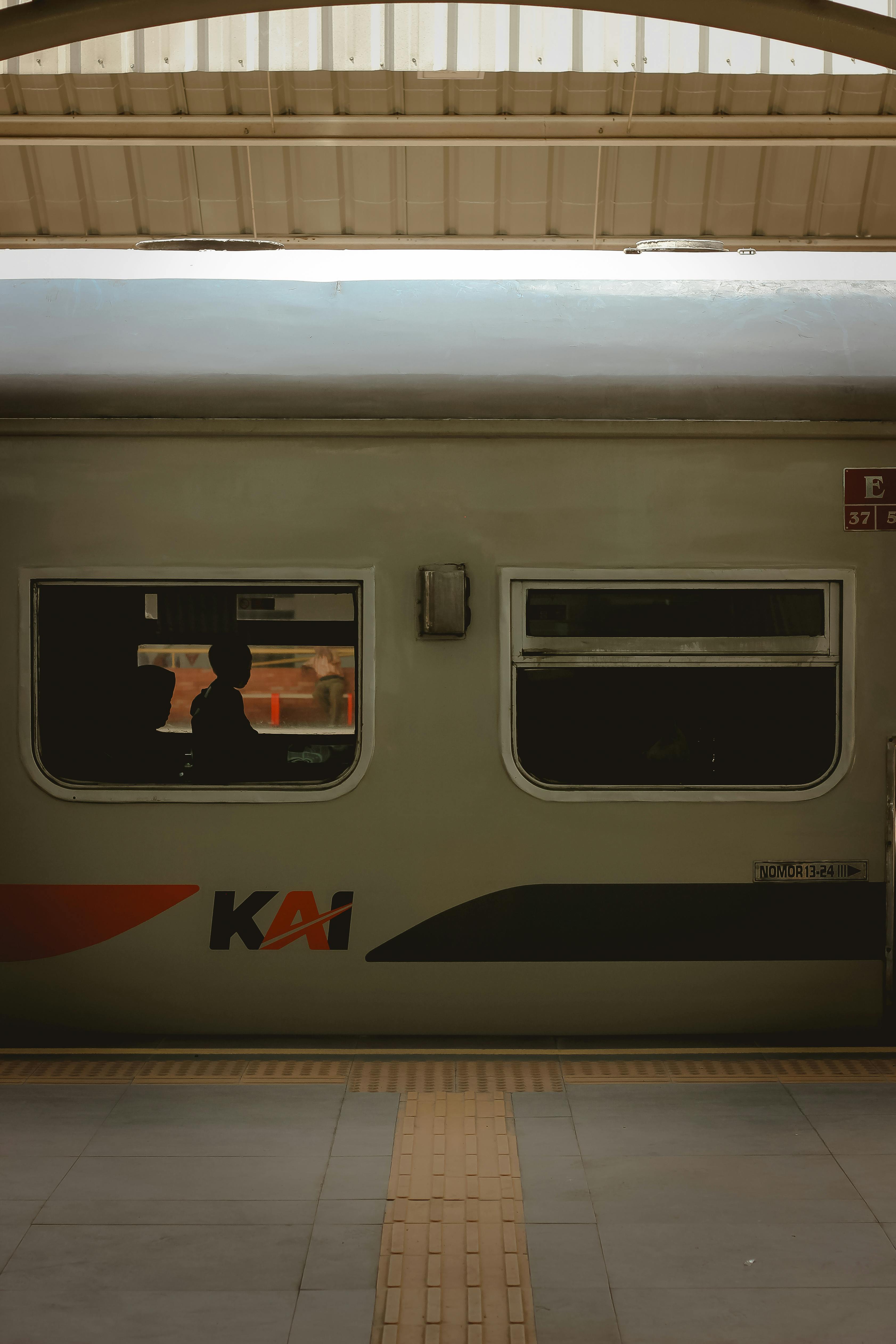 Silhouette of Passenger in KAI Train, West Java · Free Stock Photo