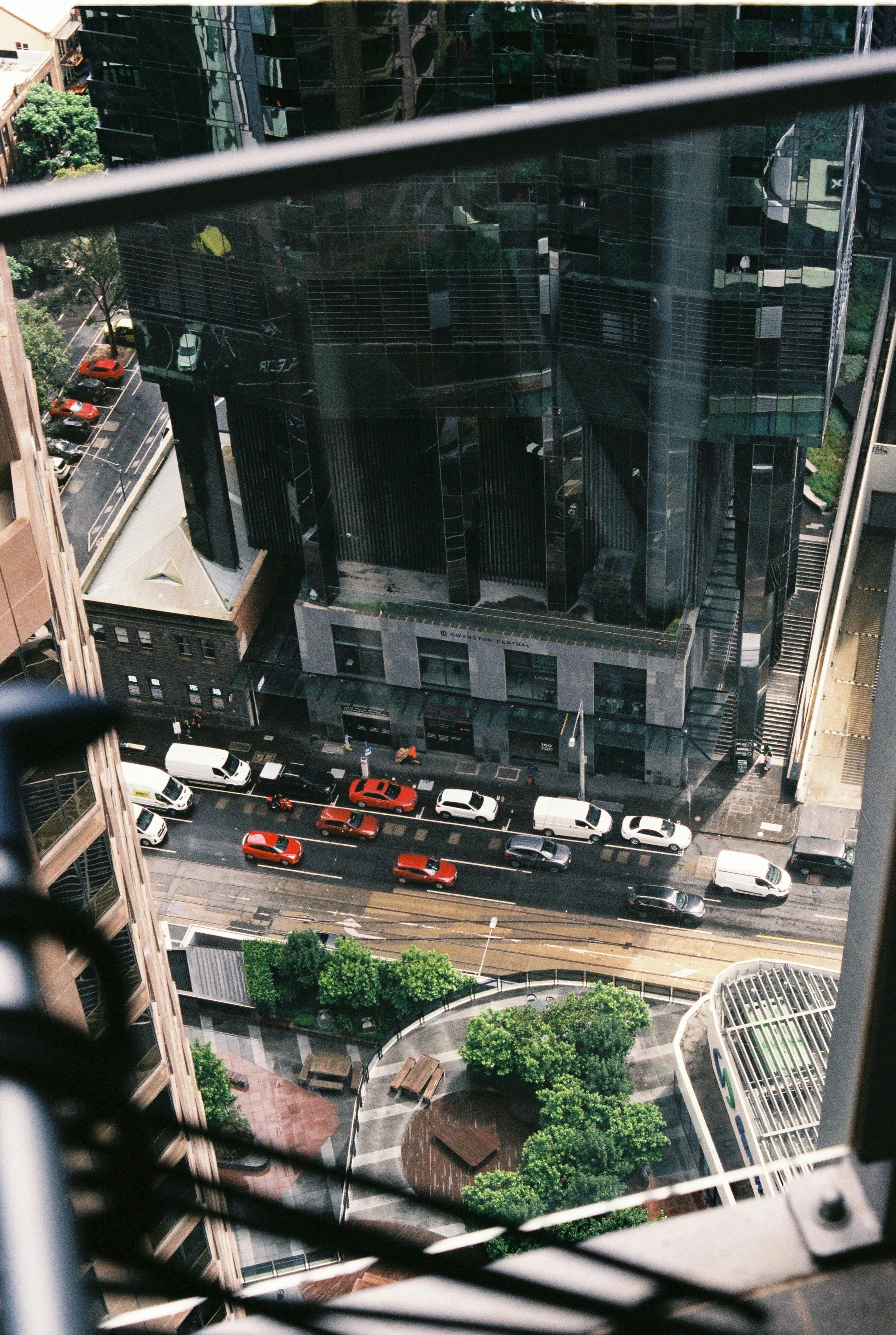 Aerial View of Melbourne City Streets and Traffic · Free Stock Photo