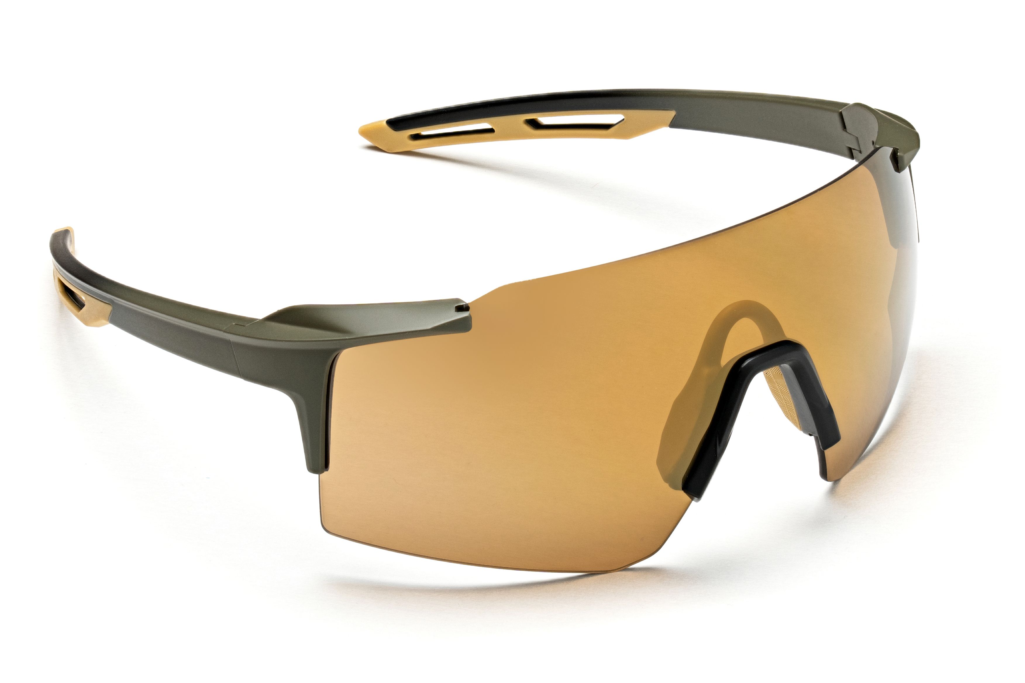 Stylish Protective Sport Sunglasses on White · Free Stock Photo