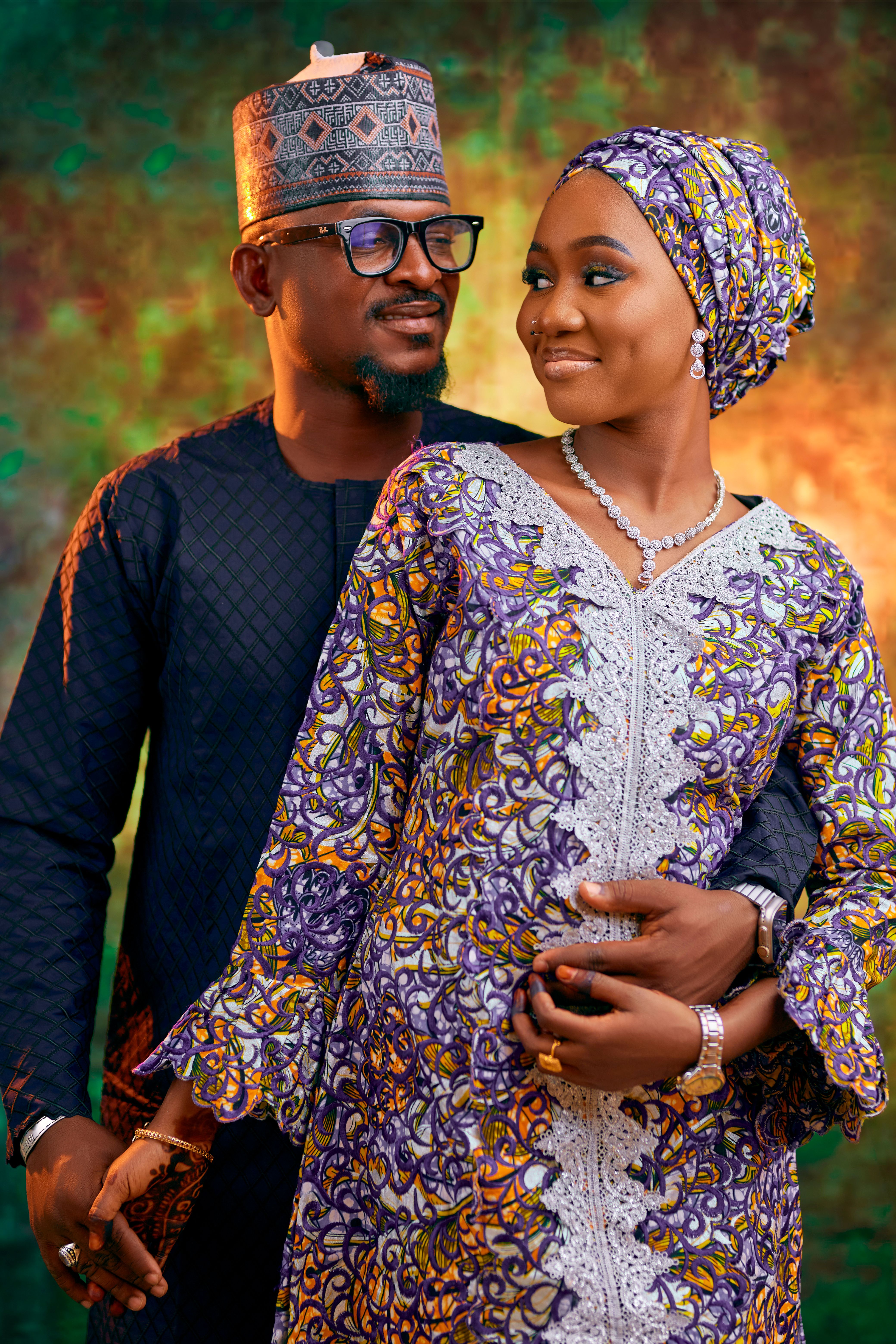 Elegant African Couple in Traditional Attire · Free Stock Photo