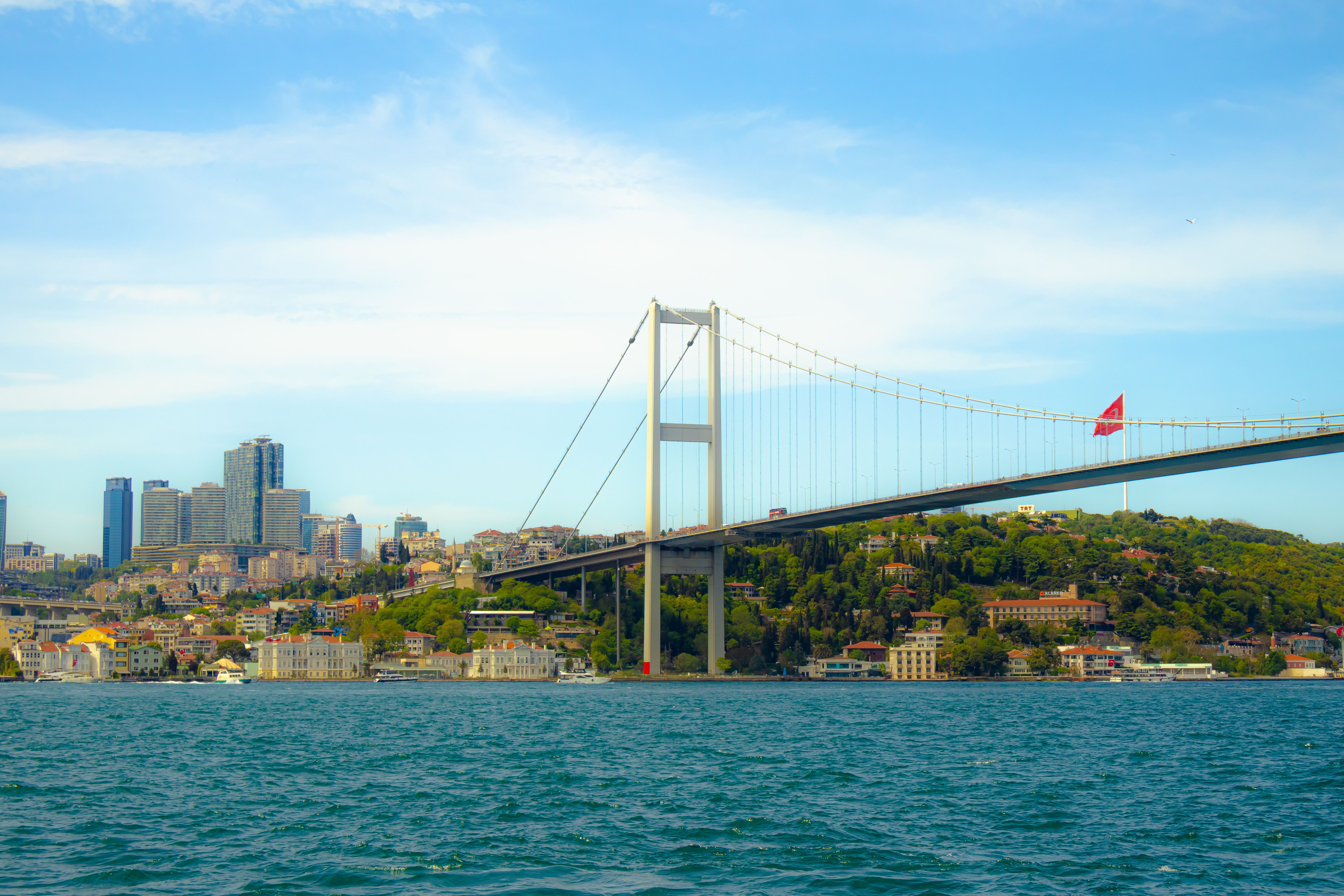 Bosphorus Bridge Spanning Istanbul's Scenic Skyline · Free Stock Photo