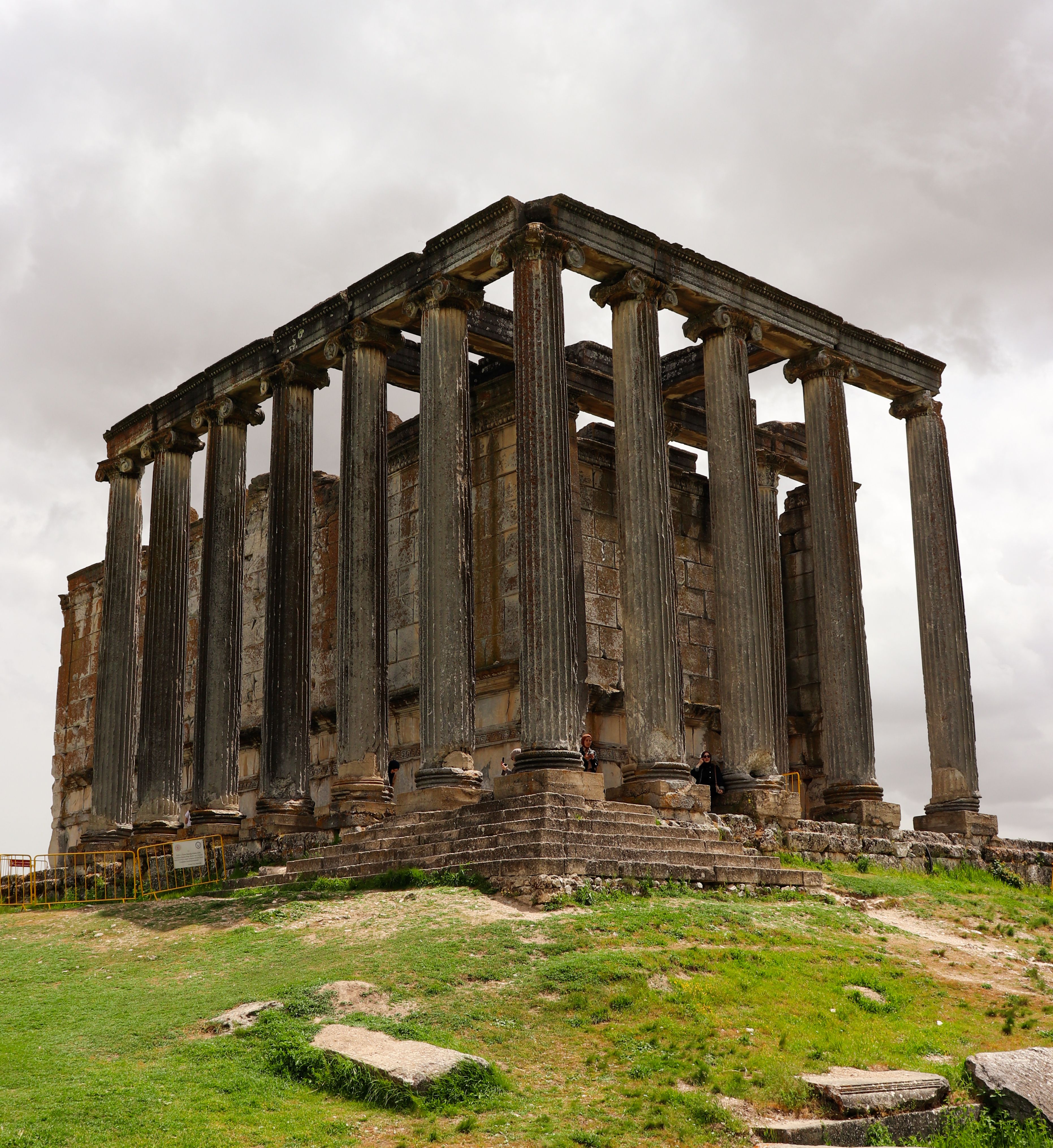 Ancient Roman Temple Ruins with Dramatic Skies · Free Stock Photo