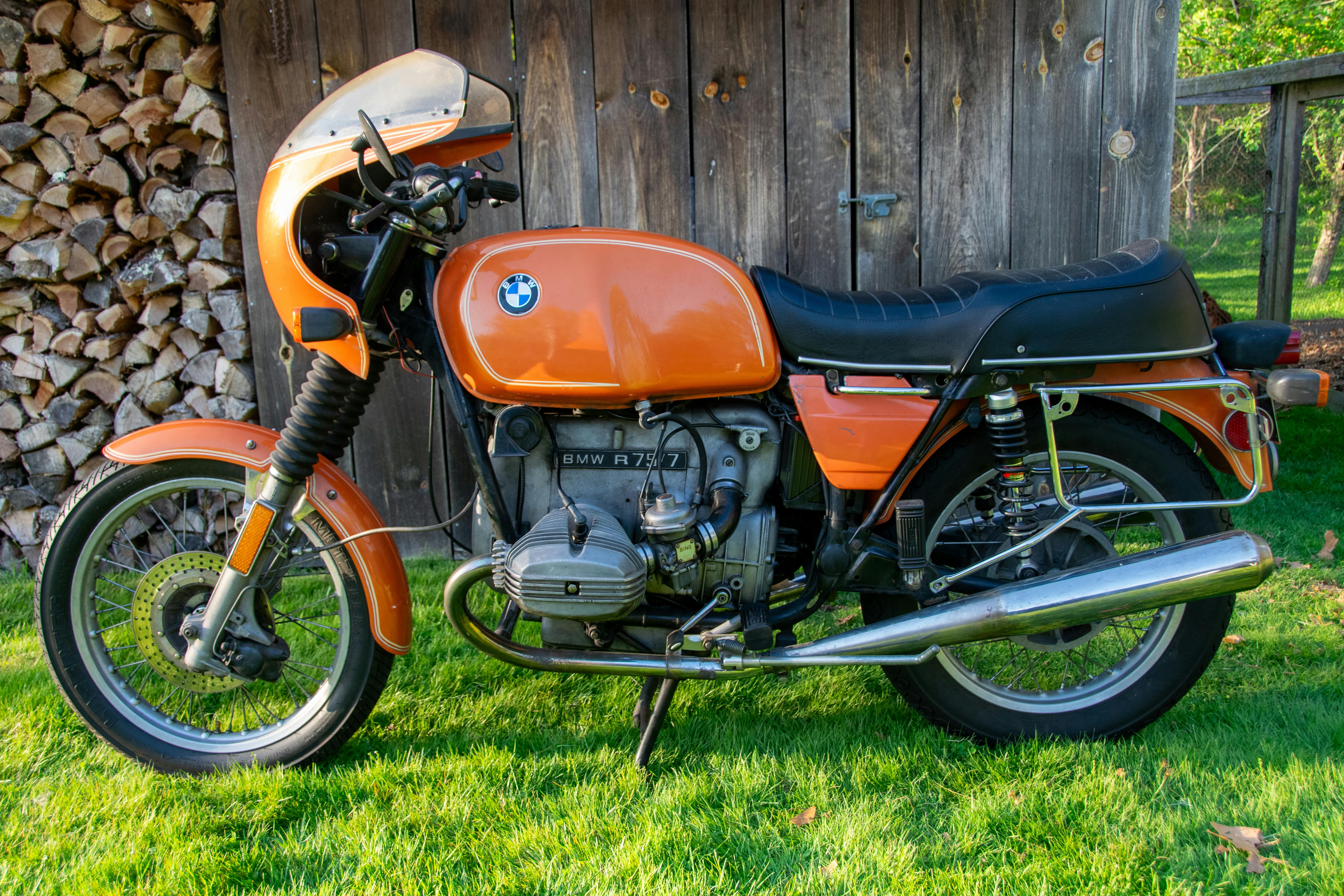 Vintage BMW Motorcycle in South Kingstown · Free Stock Photo