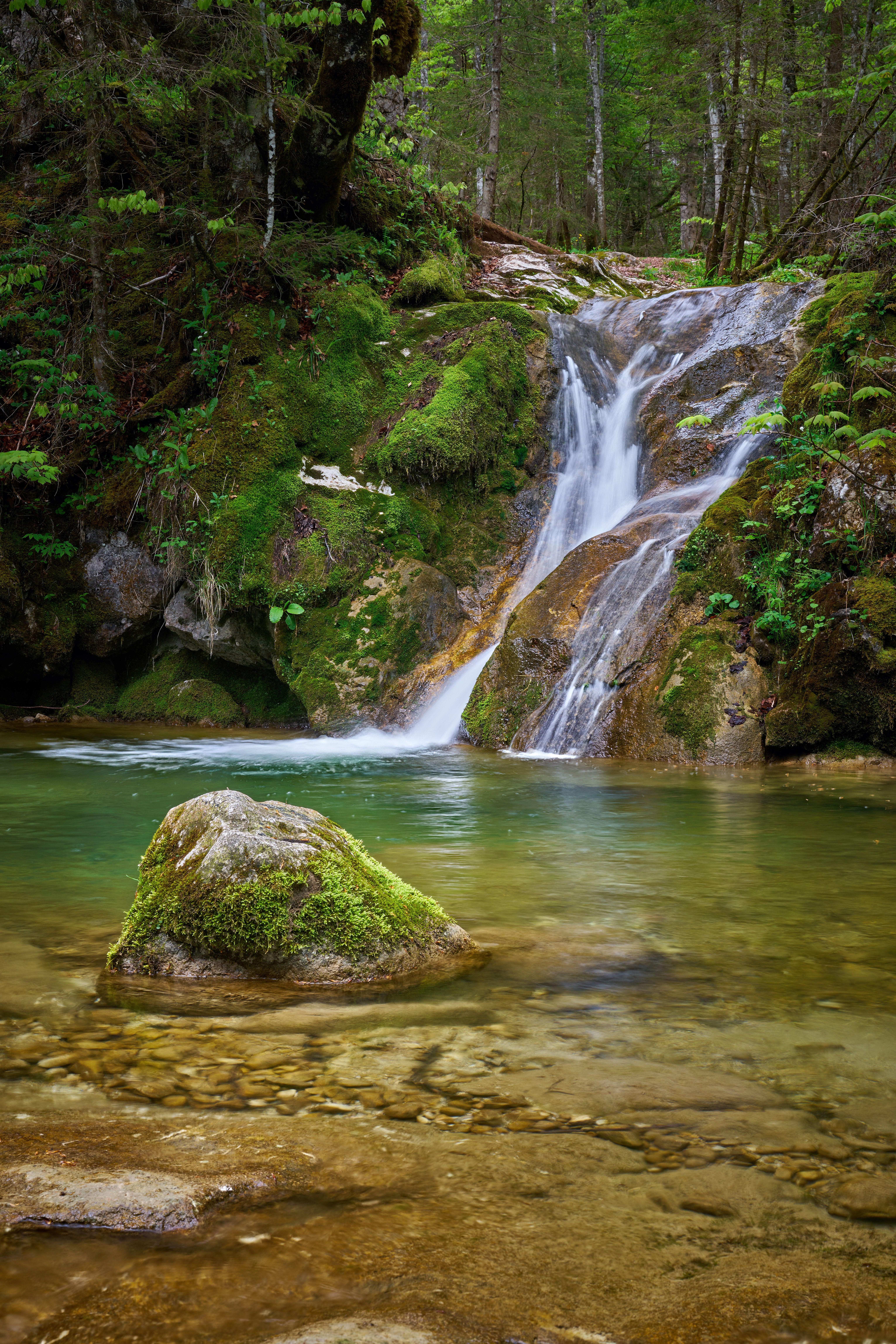 Serene Waterfall in Lofer, Salzburg, Austria · Free Stock Photo