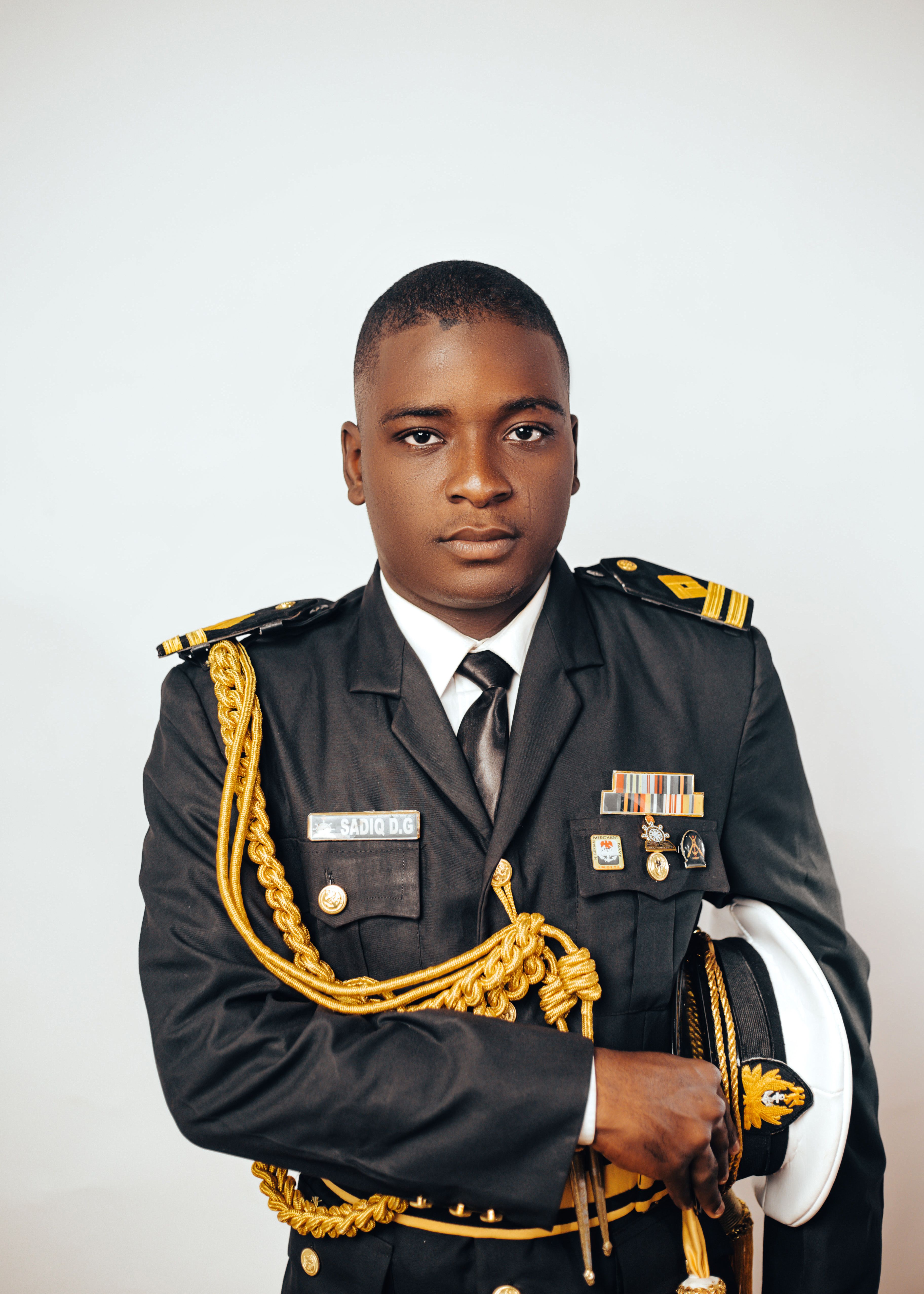 Confident Naval Officer in Formal Uniform Portrait · Free Stock Photo