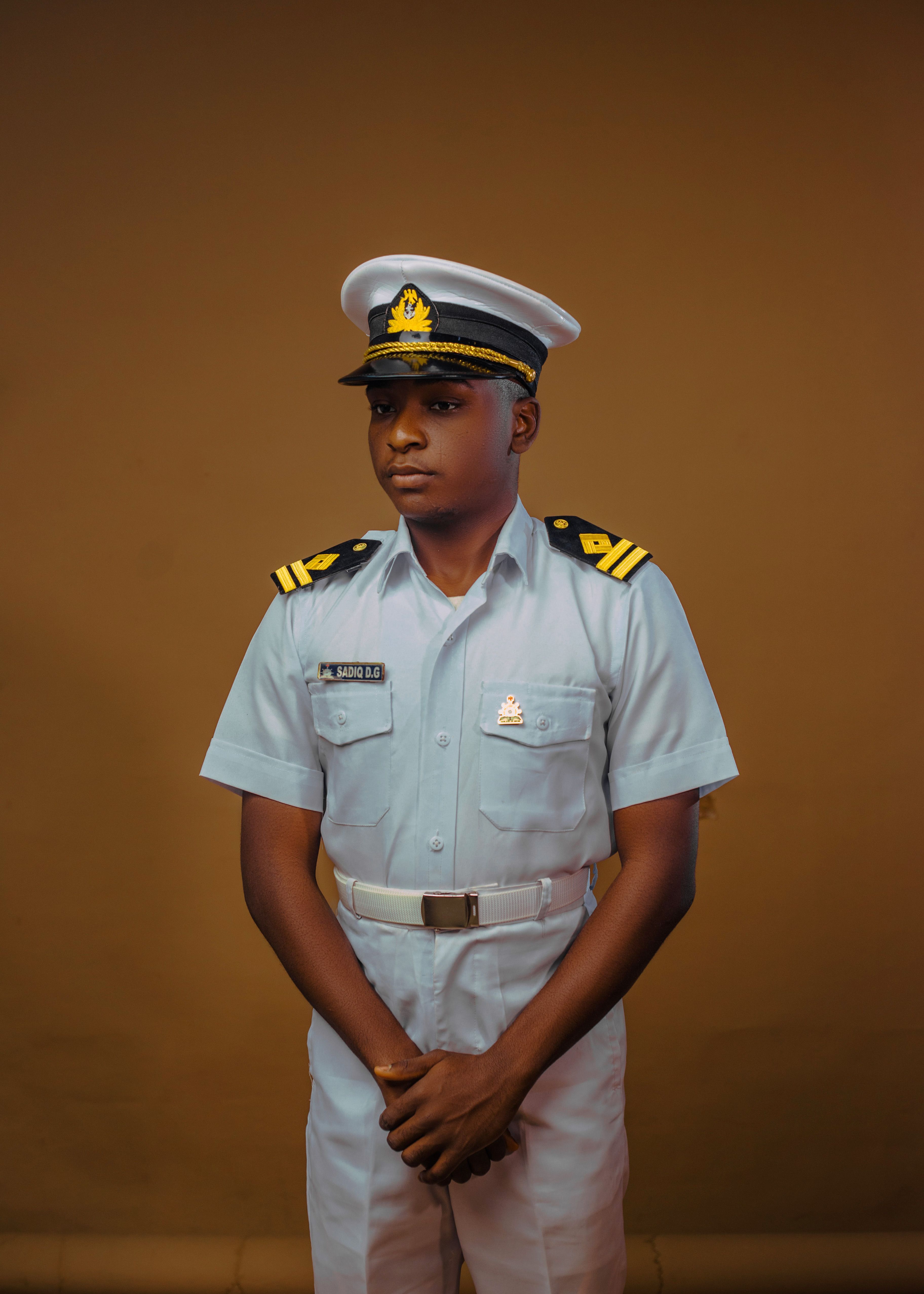 Young Naval Officer in Uniform Portrait · Free Stock Photo