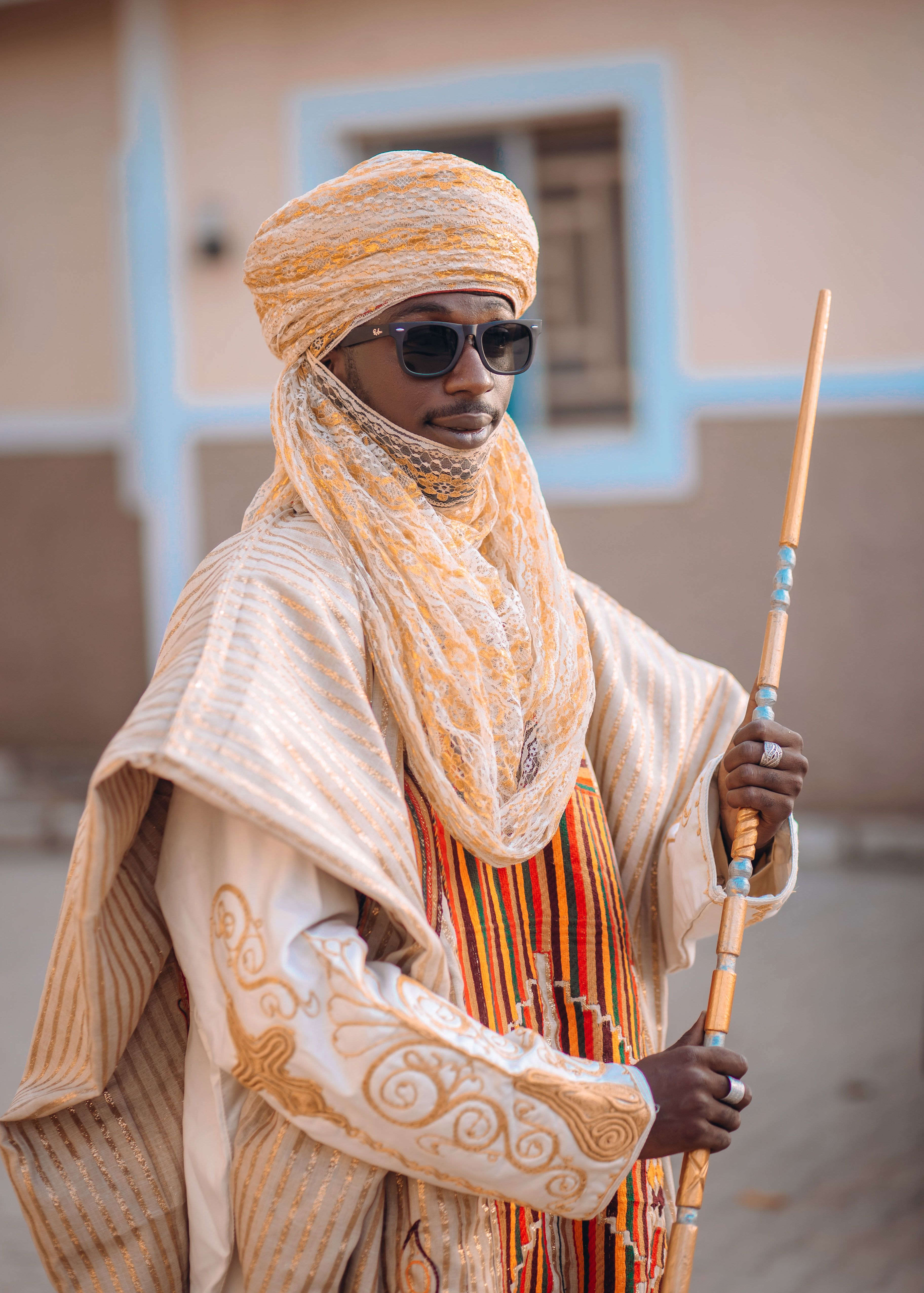 Colorful Traditional African Garb Street Scene · Free Stock Photo