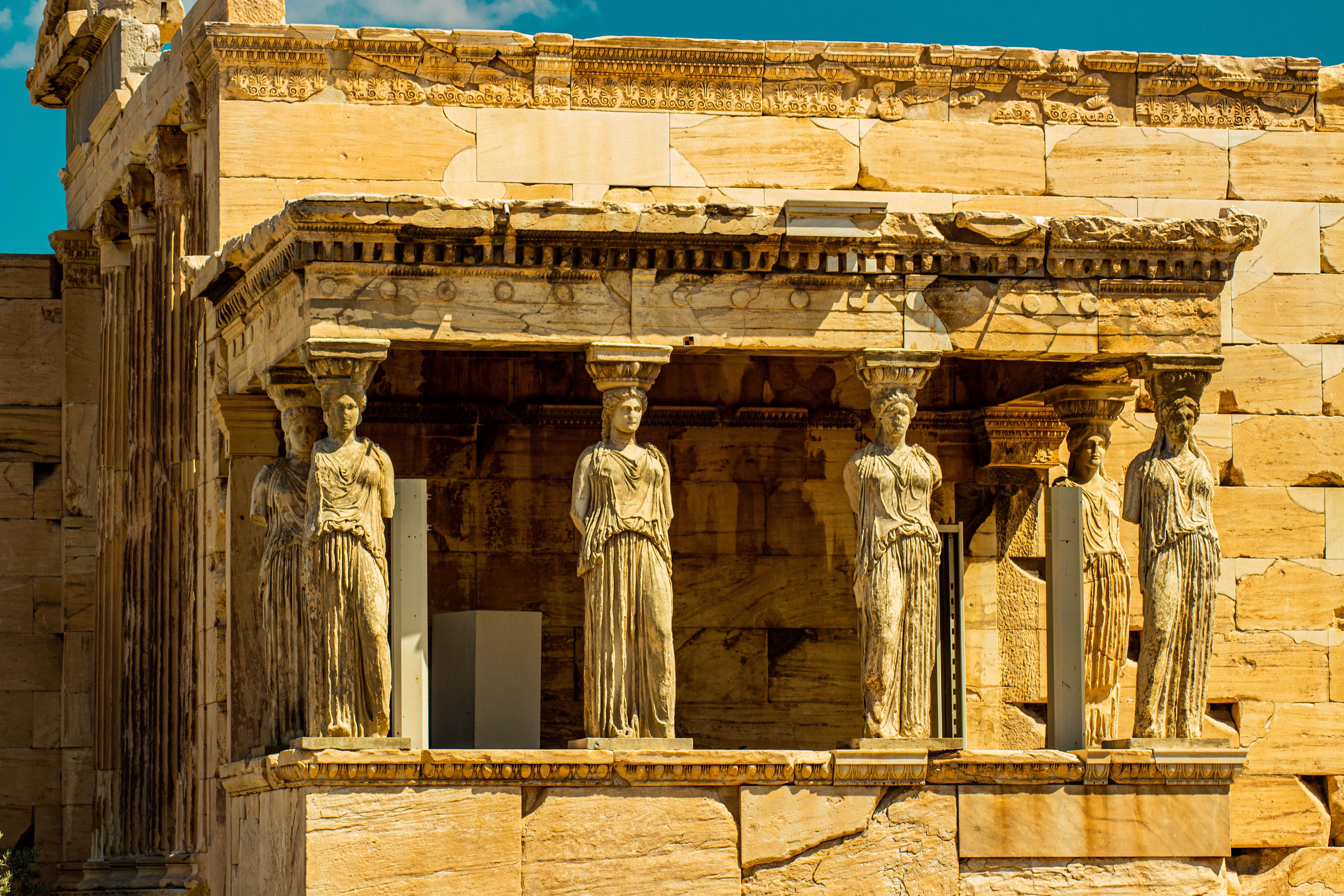 Caryatids of the Erechtheion at Acropolis · Free Stock Photo