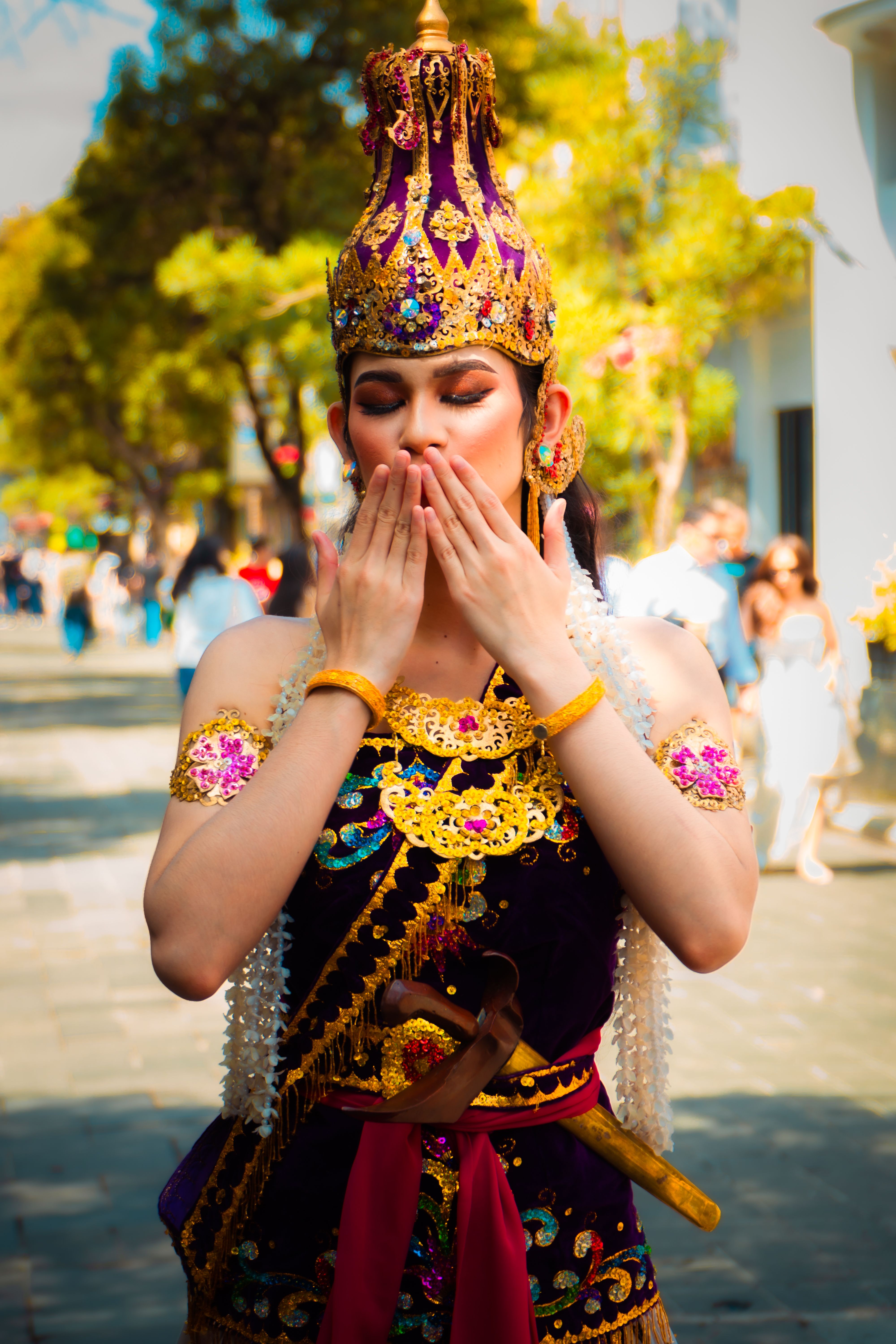 Colorful Traditional Costume in Cultural Parade · Free Stock Photo