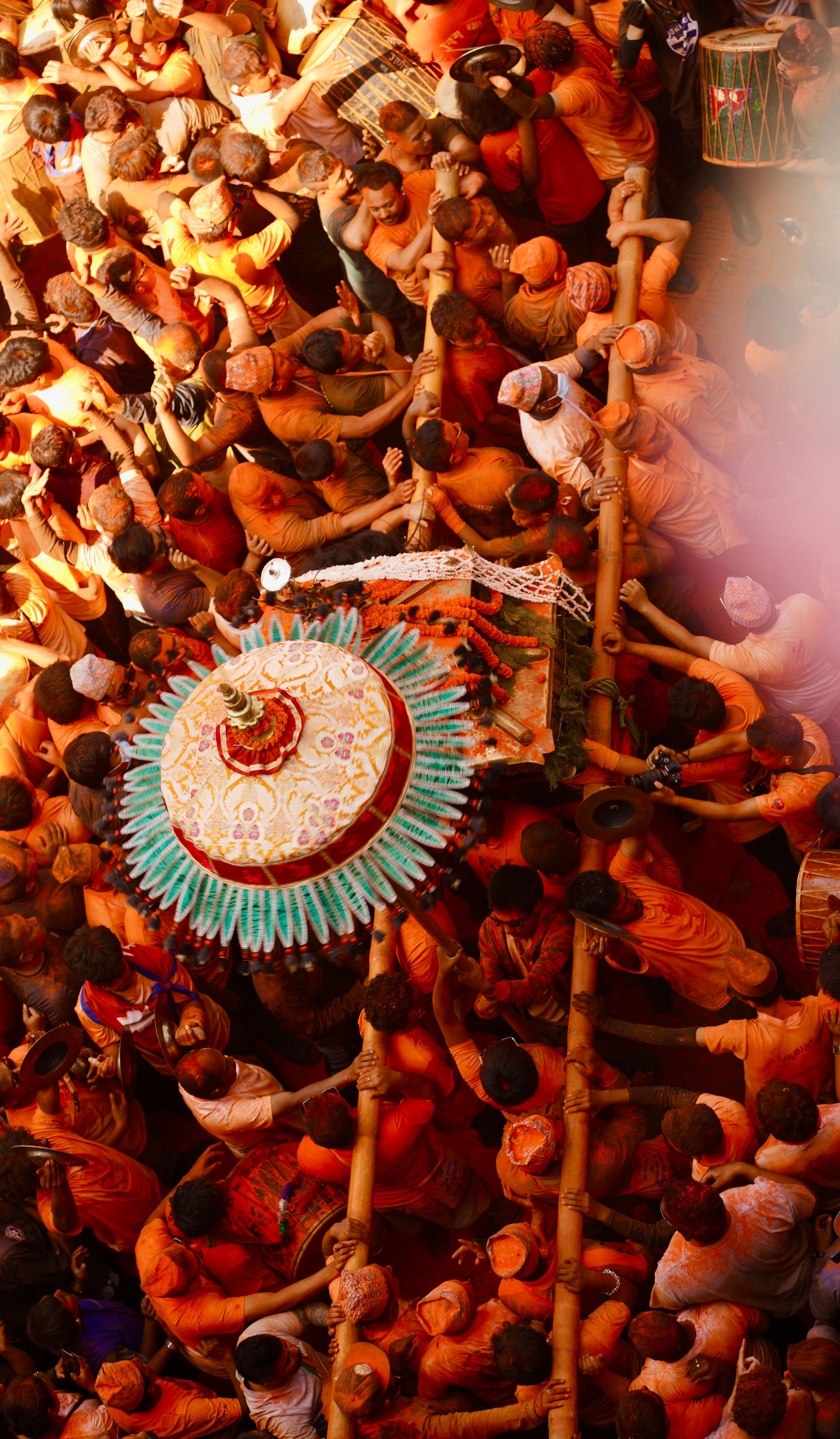 Vibrant Sindoor Jatra Festival in Nepal · Free Stock Photo
