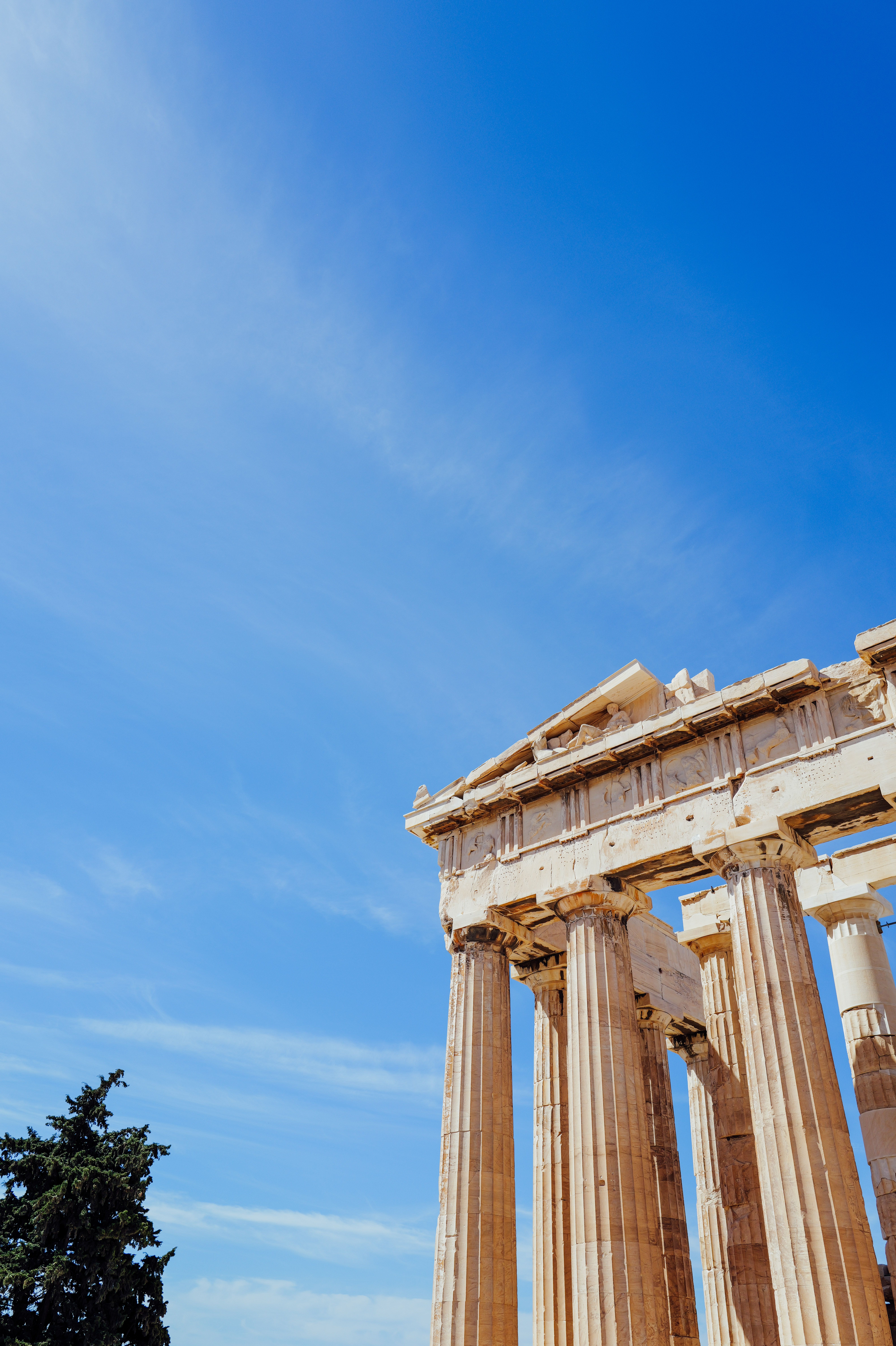 Majestic Parthenon Under Clear Blue Sky · Free Stock Photo