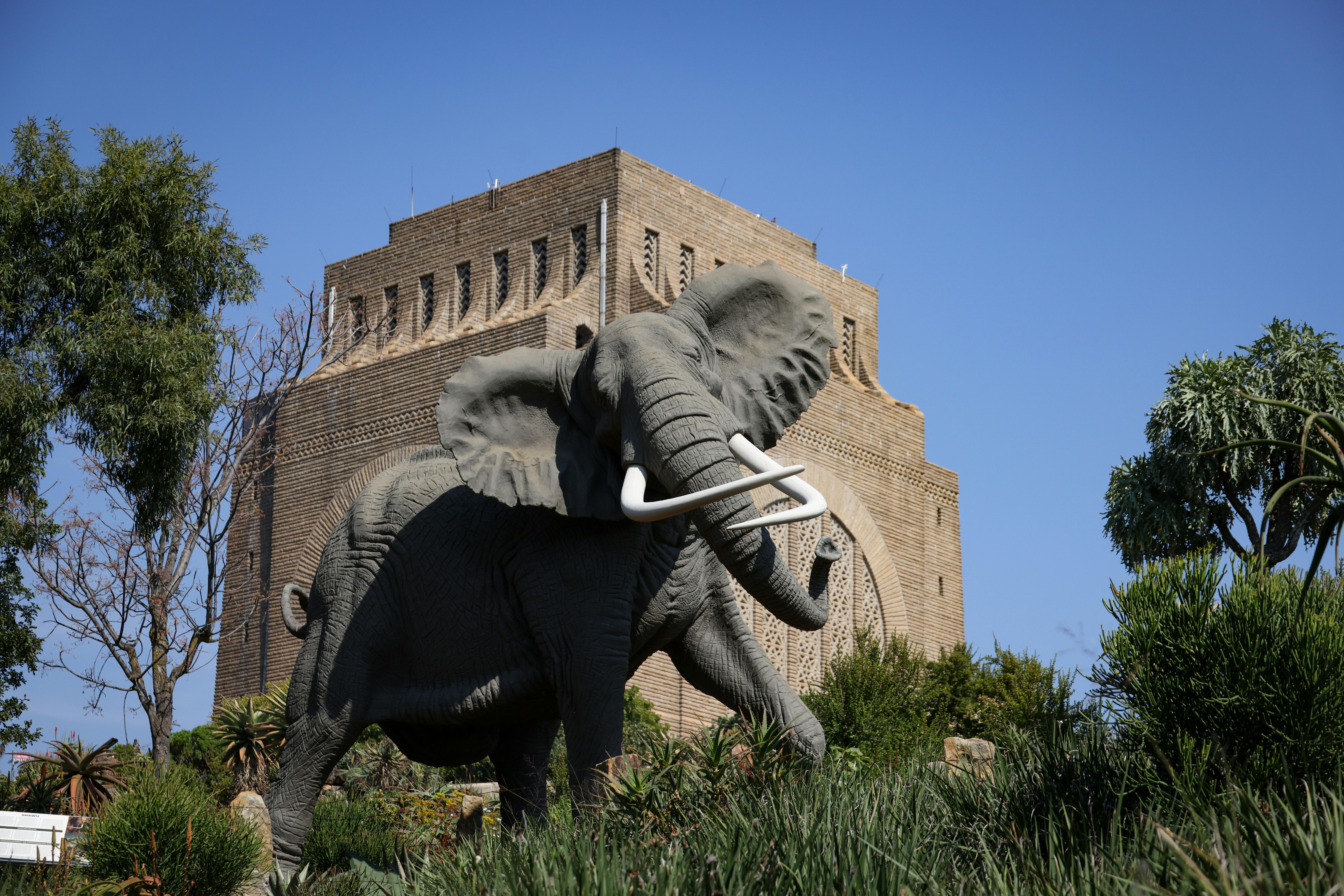 Statue D'éléphant Au Monument Voortrekker, Pretoria · Photo gratuite