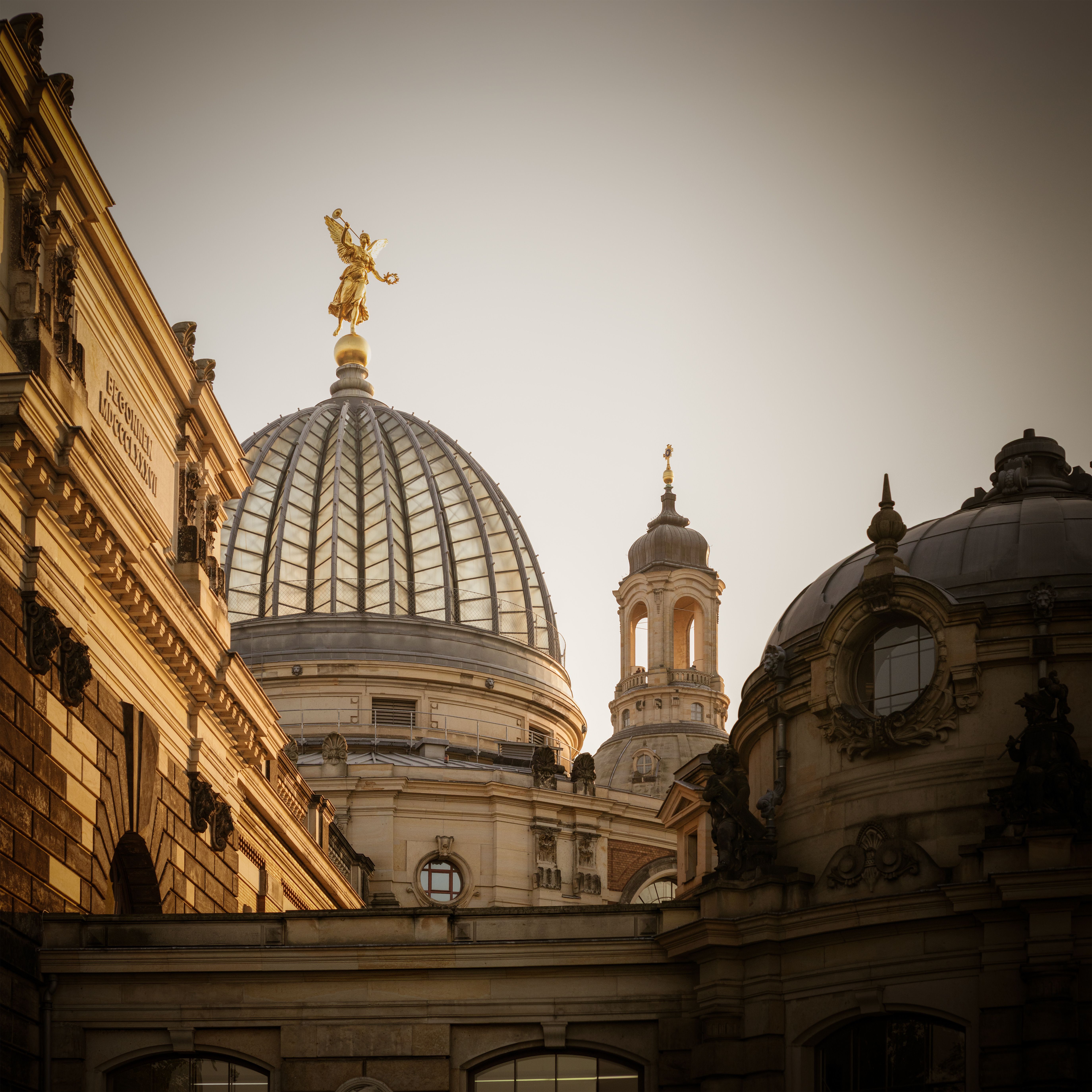 Historic Baroque Domes in Dresden at Sunset · Free Stock Photo