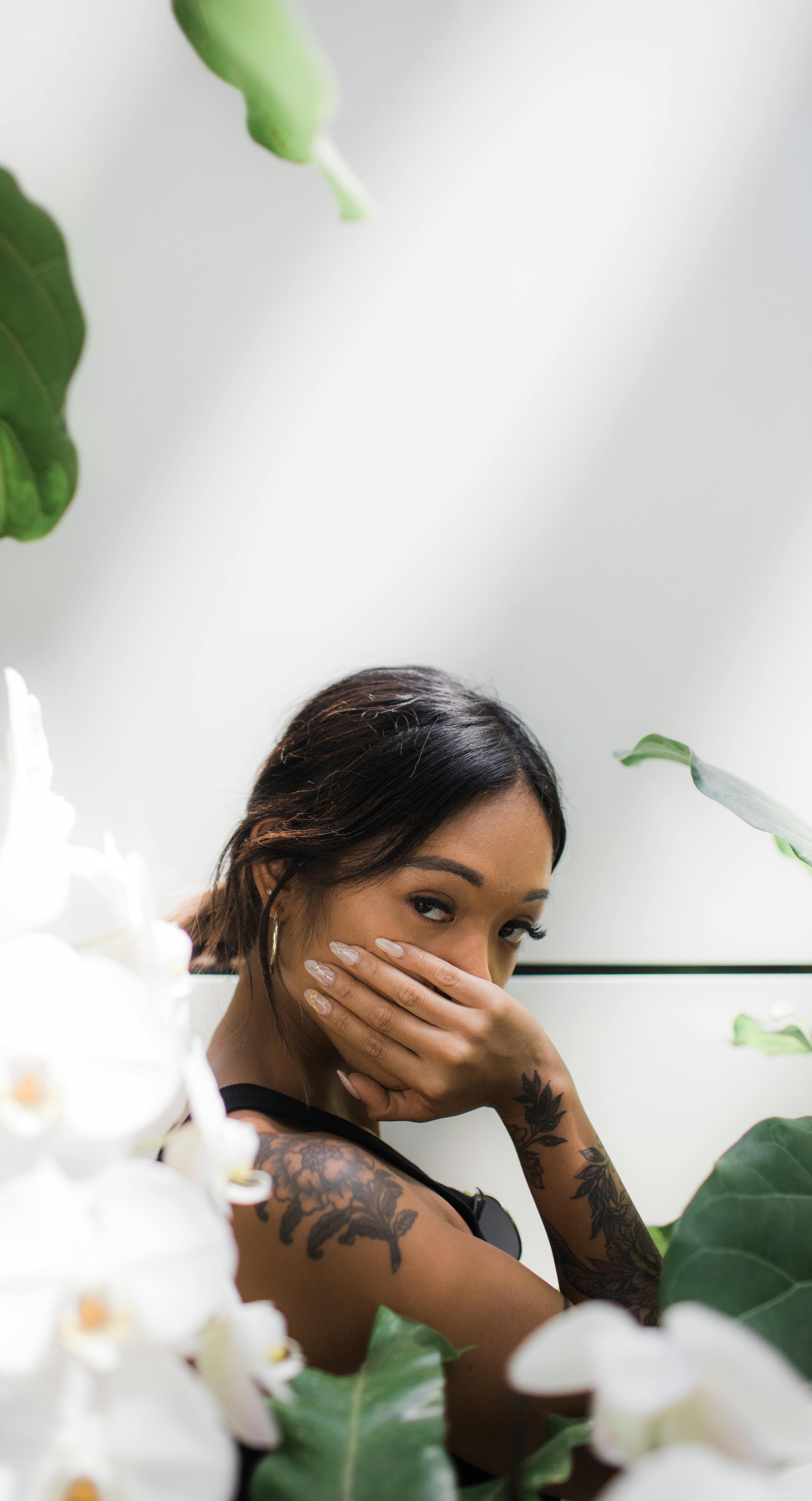 Woman Covering Her Face · Free Stock Photo