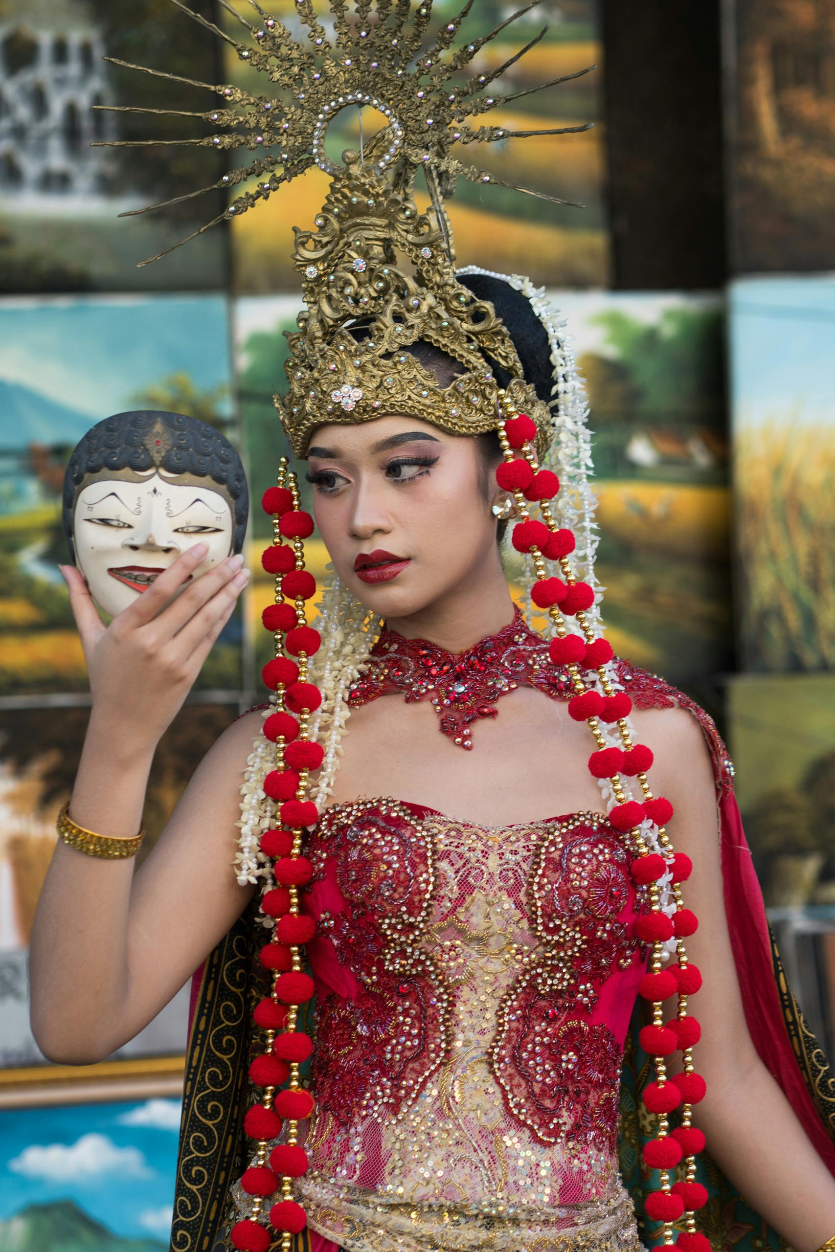 Traditional Indonesian Costume Performance in West Java · Free Stock Photo