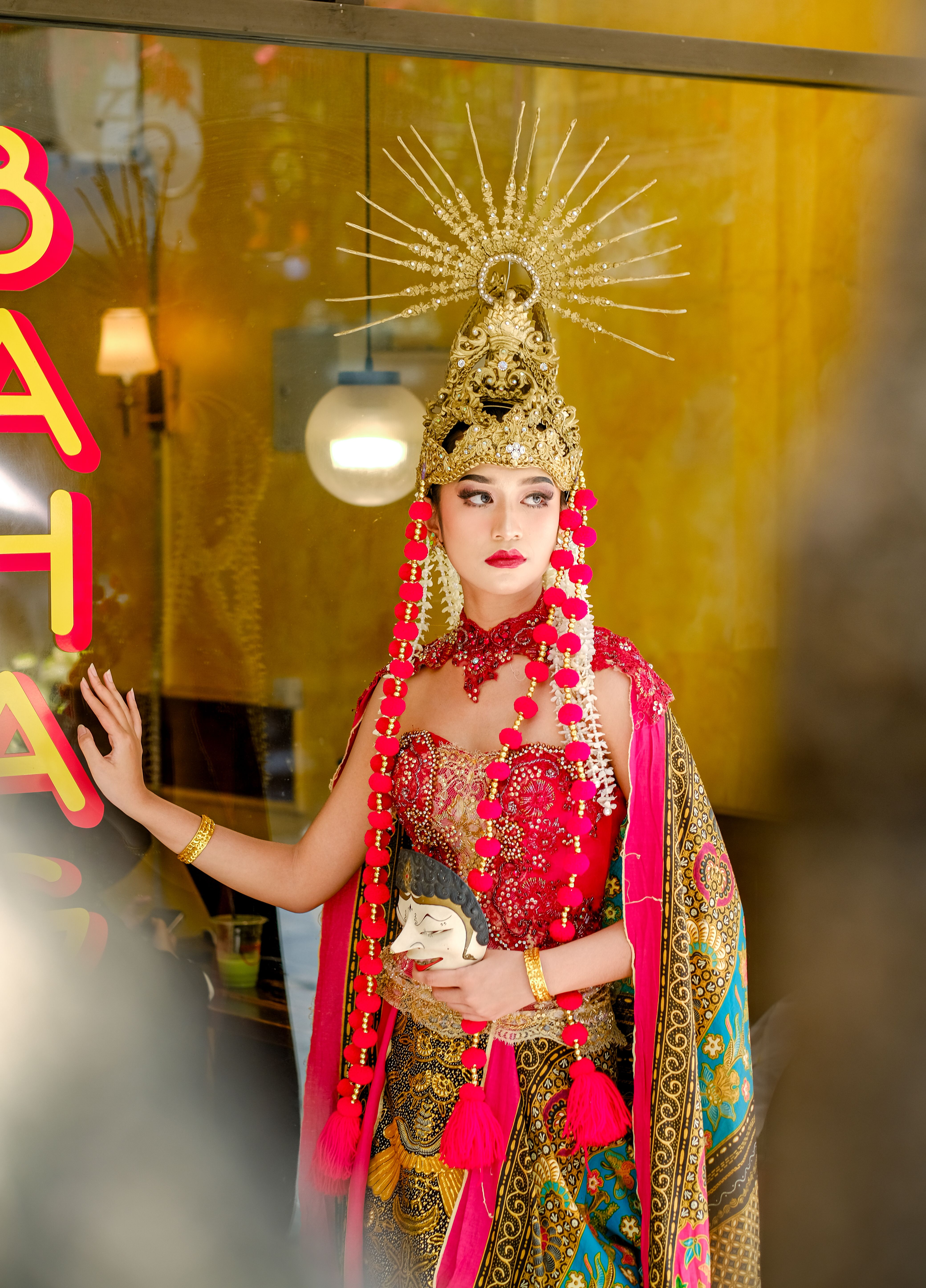 Traditional Indonesian Costume Portrait in West Java · Free Stock Photo