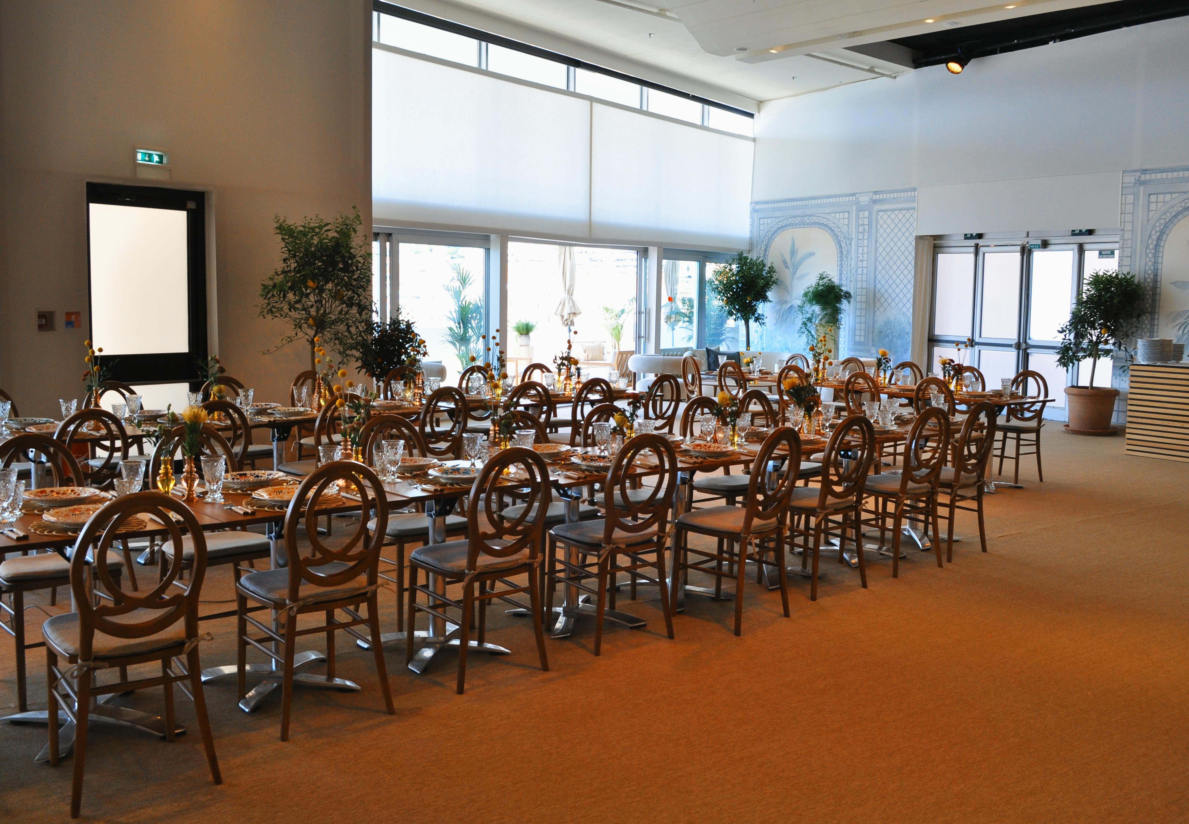 Elegant Banquet Hall Setup in Cannes, France · Free Stock Photo