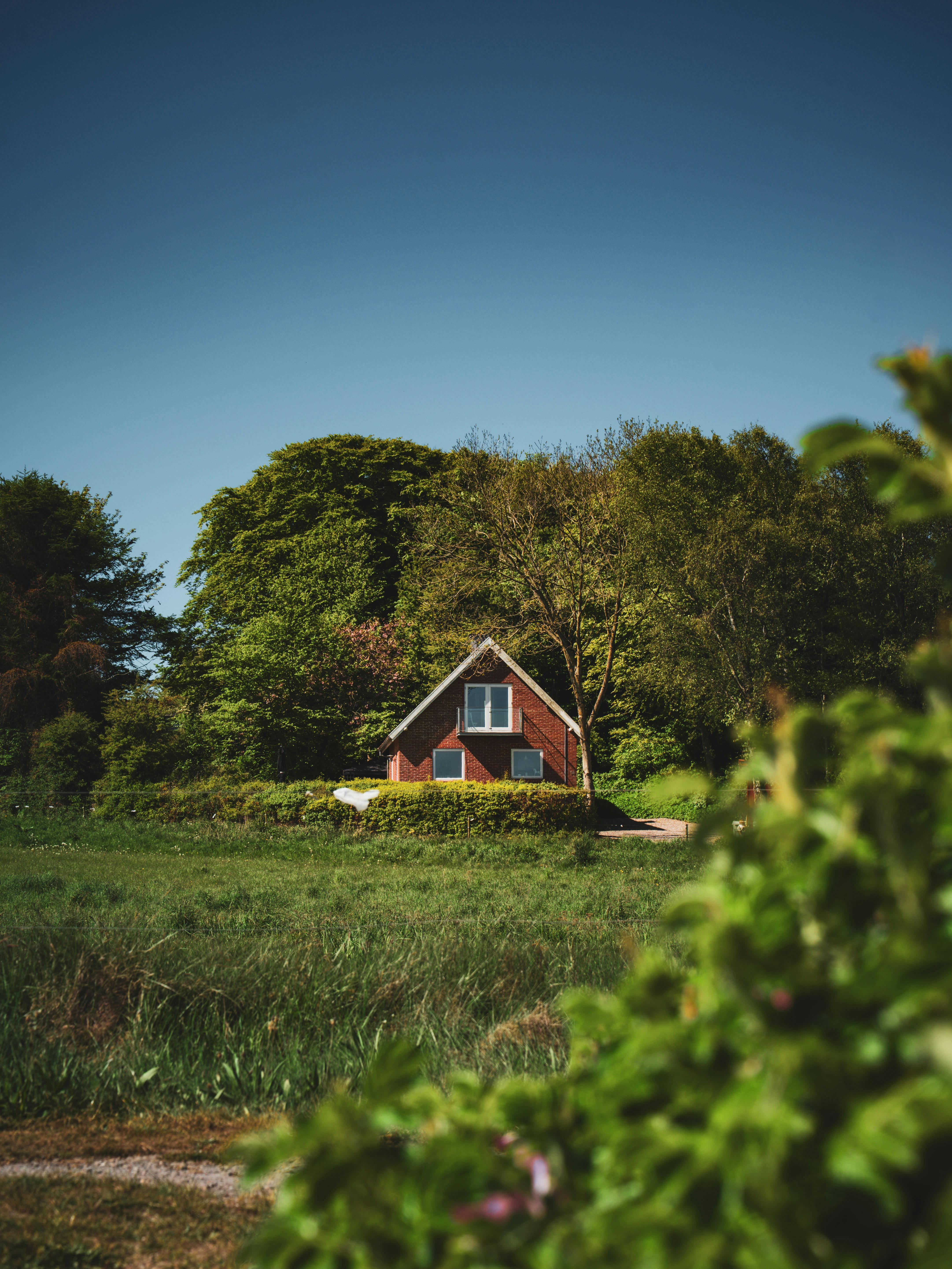 Charming Red Brick House in Danish Countryside · Free Stock Photo
