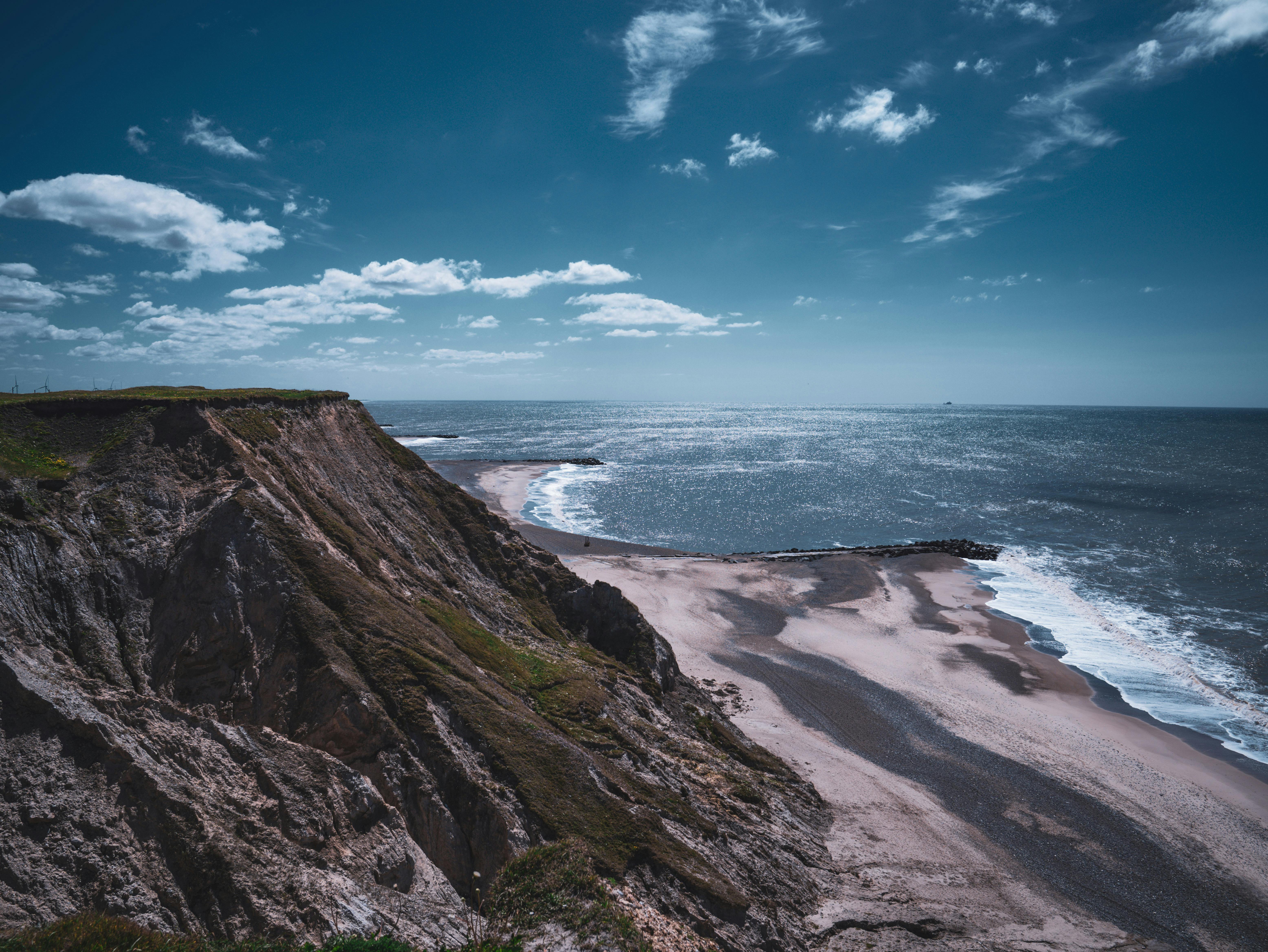 Dramatic Coastal Cliffs of Denmark · Free Stock Photo