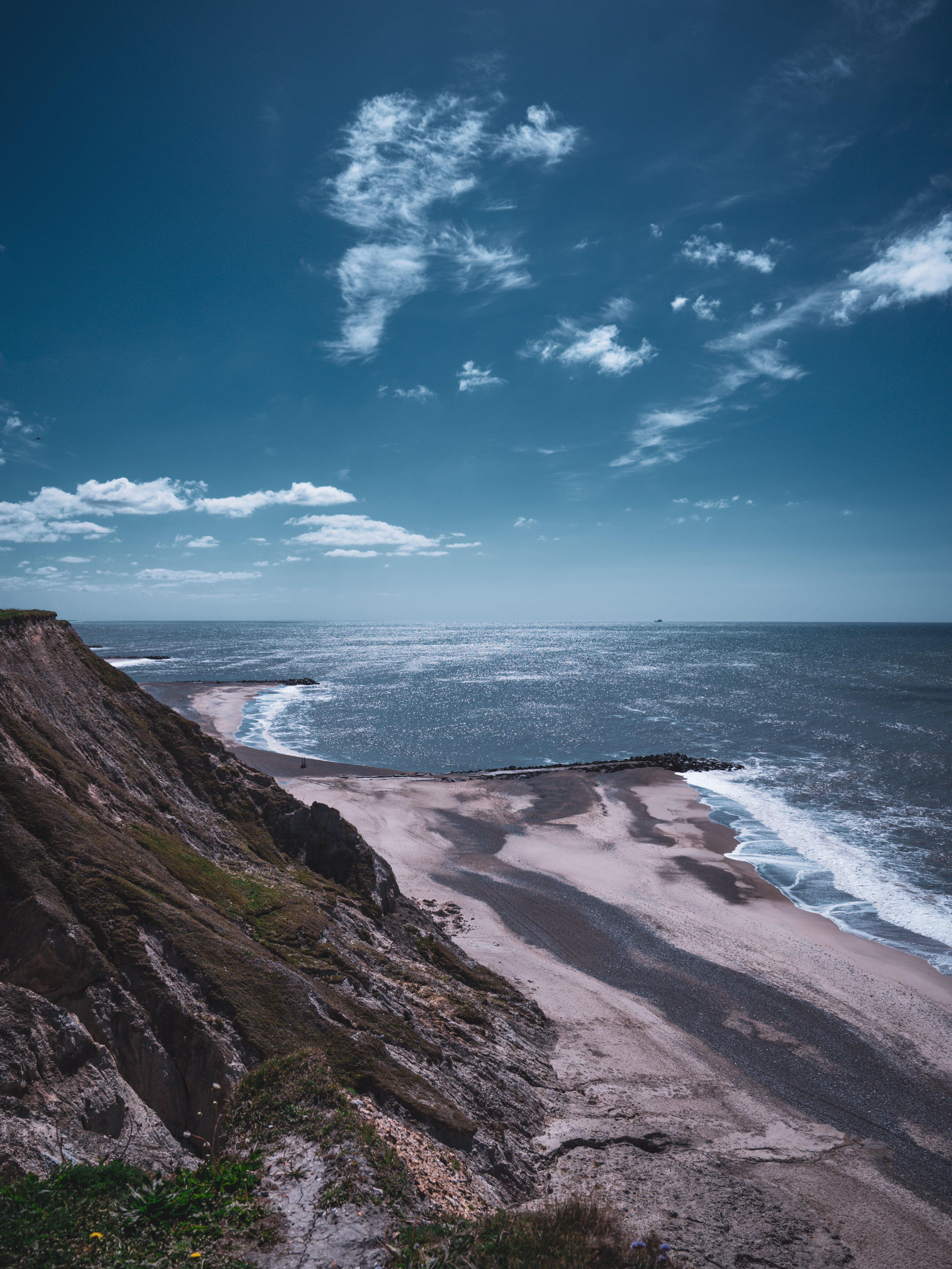 Stunning Coastal View in Denmark's North Sea · Free Stock Photo