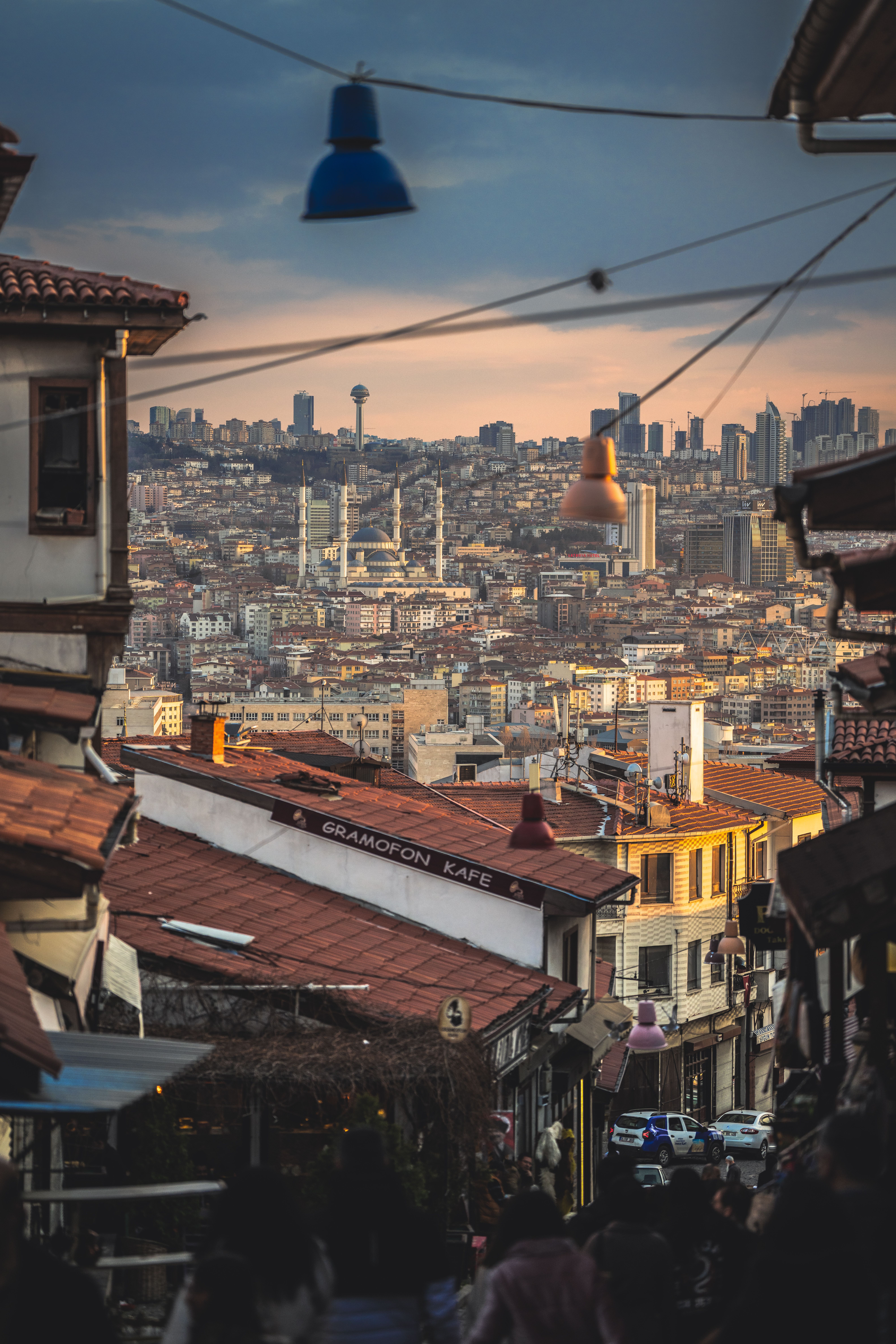 Ankara Cityscape at Sunset with Iconic Landmarks · Free Stock Photo