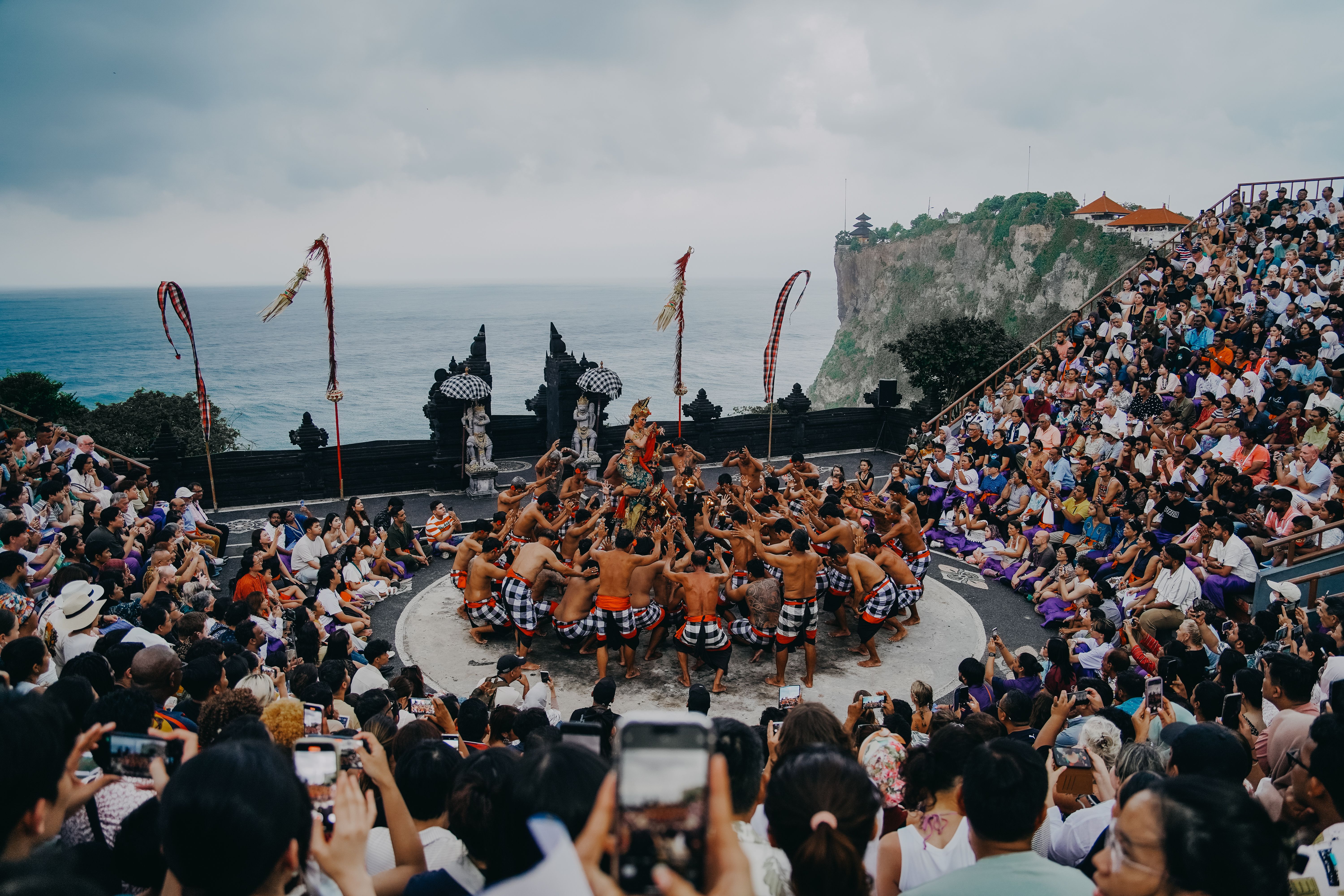 Traditional Kecak Dance Performance in Bali Amphitheater · Free Stock Photo