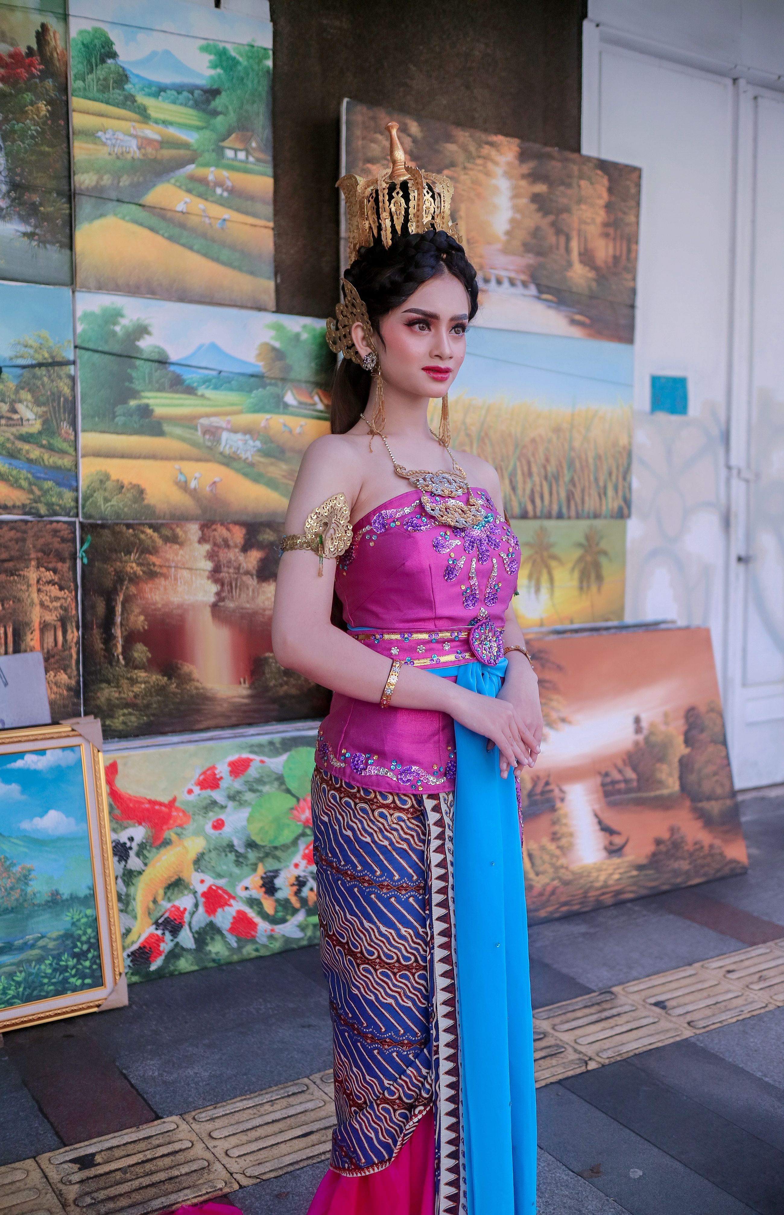 Traditional Indonesian Clothing at Art Market · Free Stock Photo