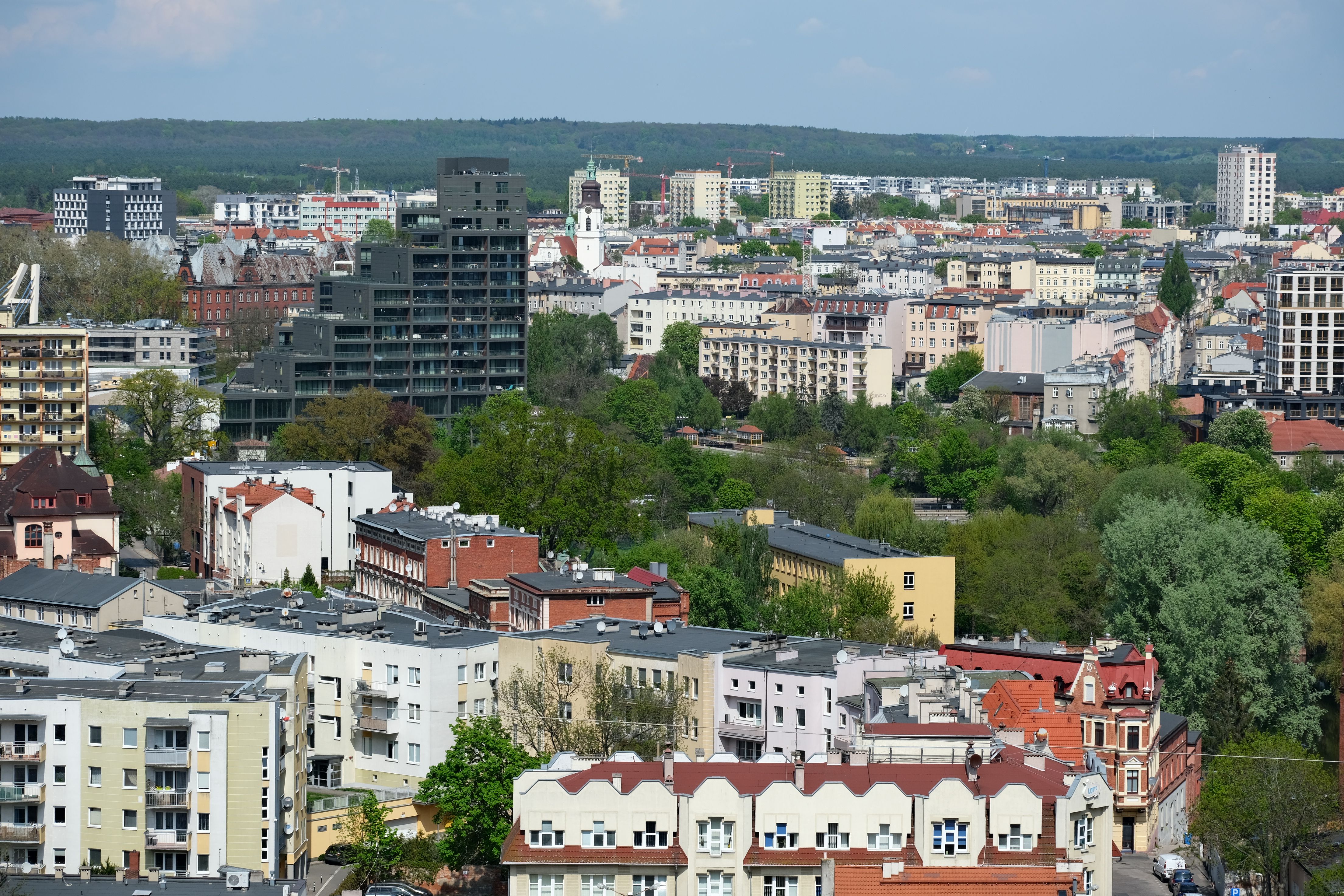 Panoramic View of Urban Cityscape with Mixed Architecture · Free Stock ...