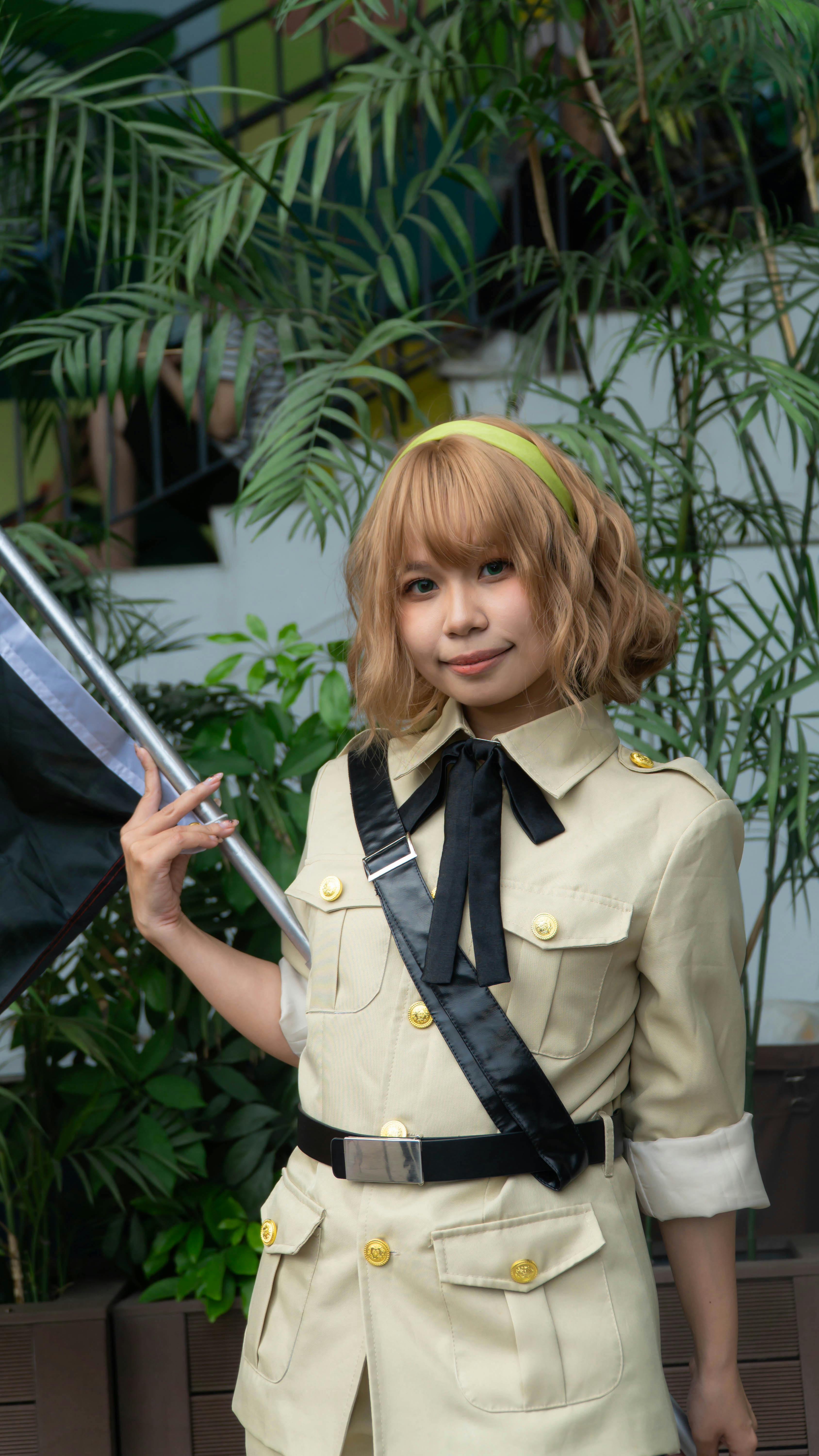 Cosplay Performer in Military-Inspired Outfit · Free Stock Photo