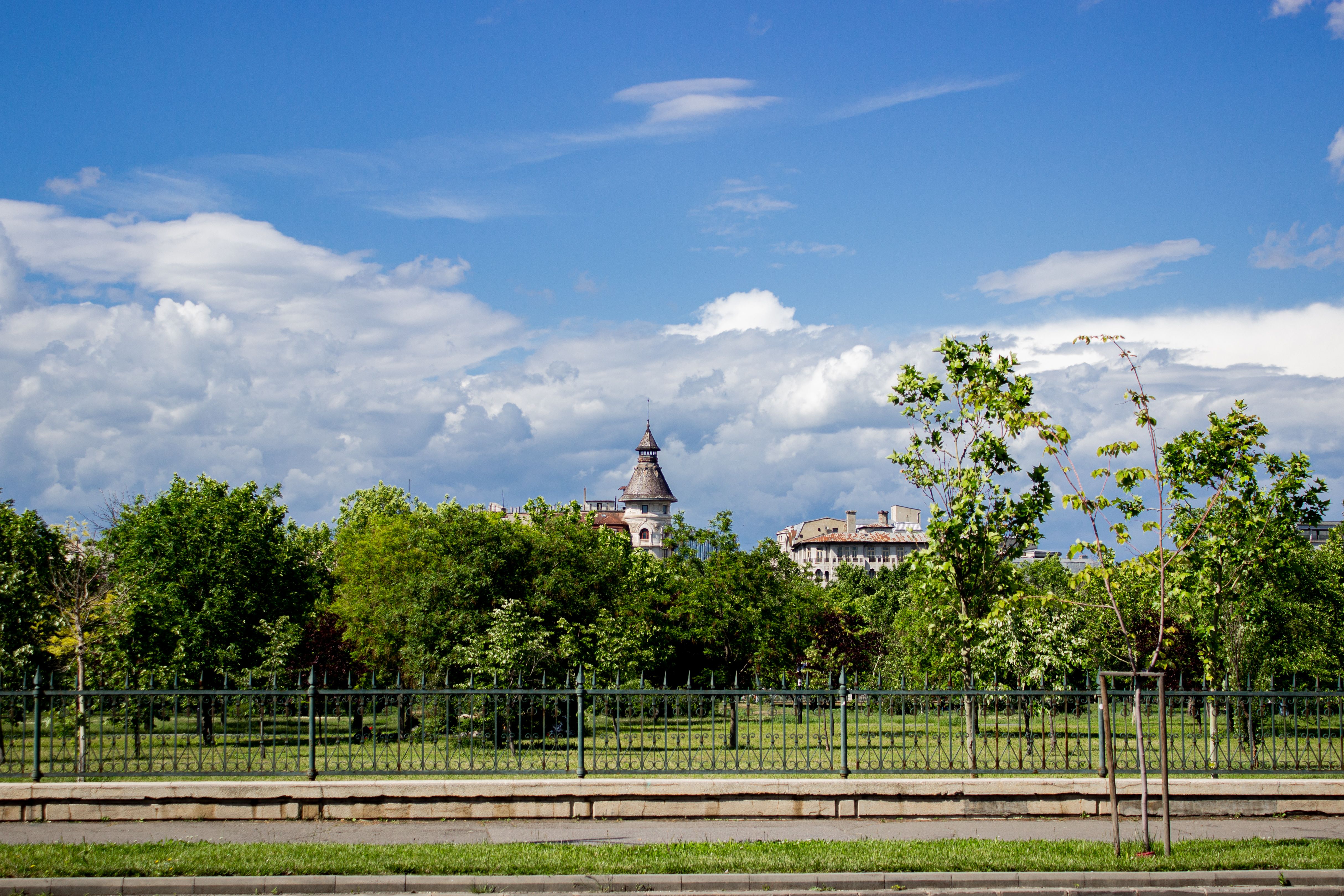Scenic Park View with Historic Architecture · Free Stock Photo