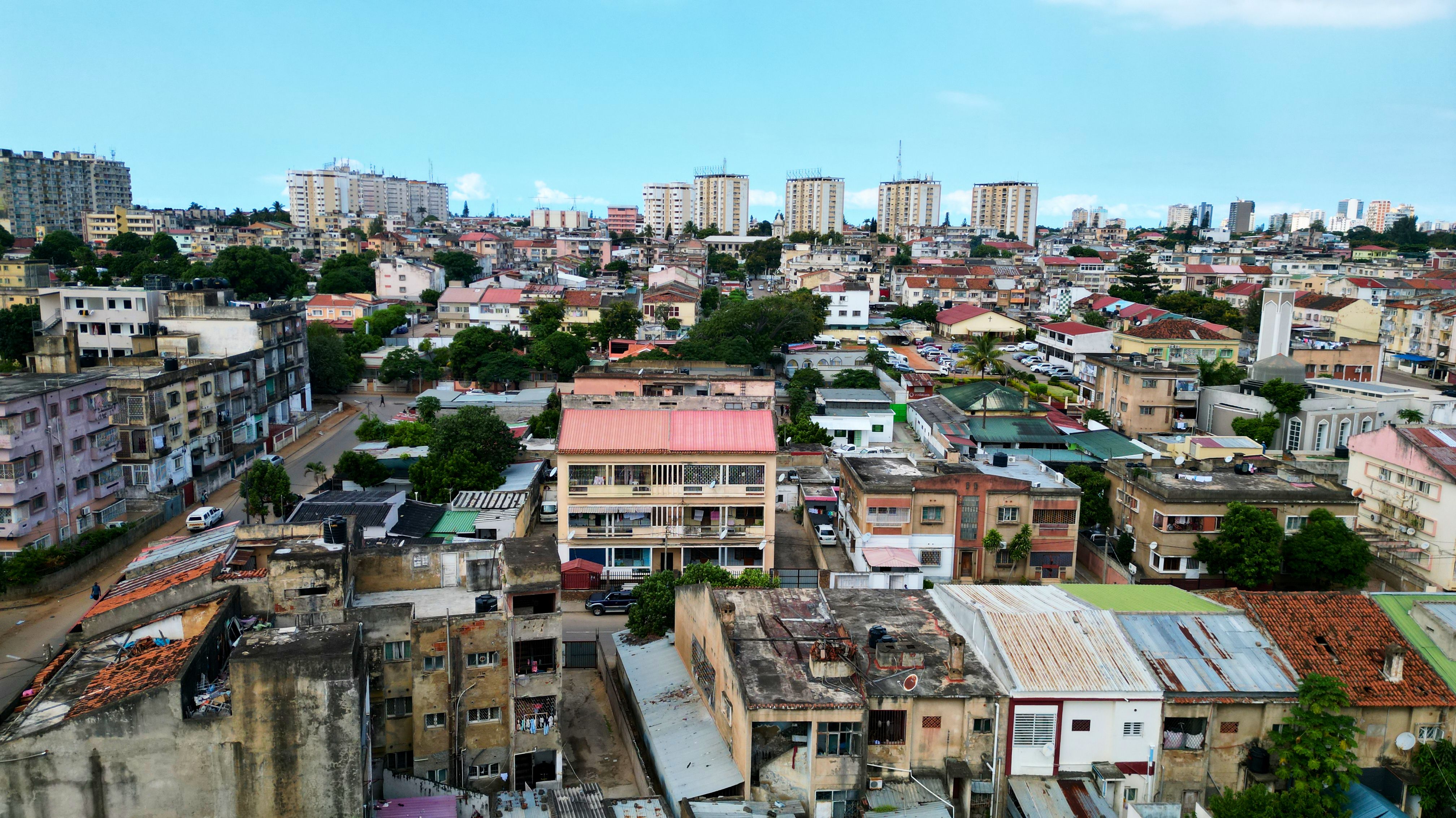 Aerial view of urban landscape in Maputo, Mozambique · Free Stock Photo