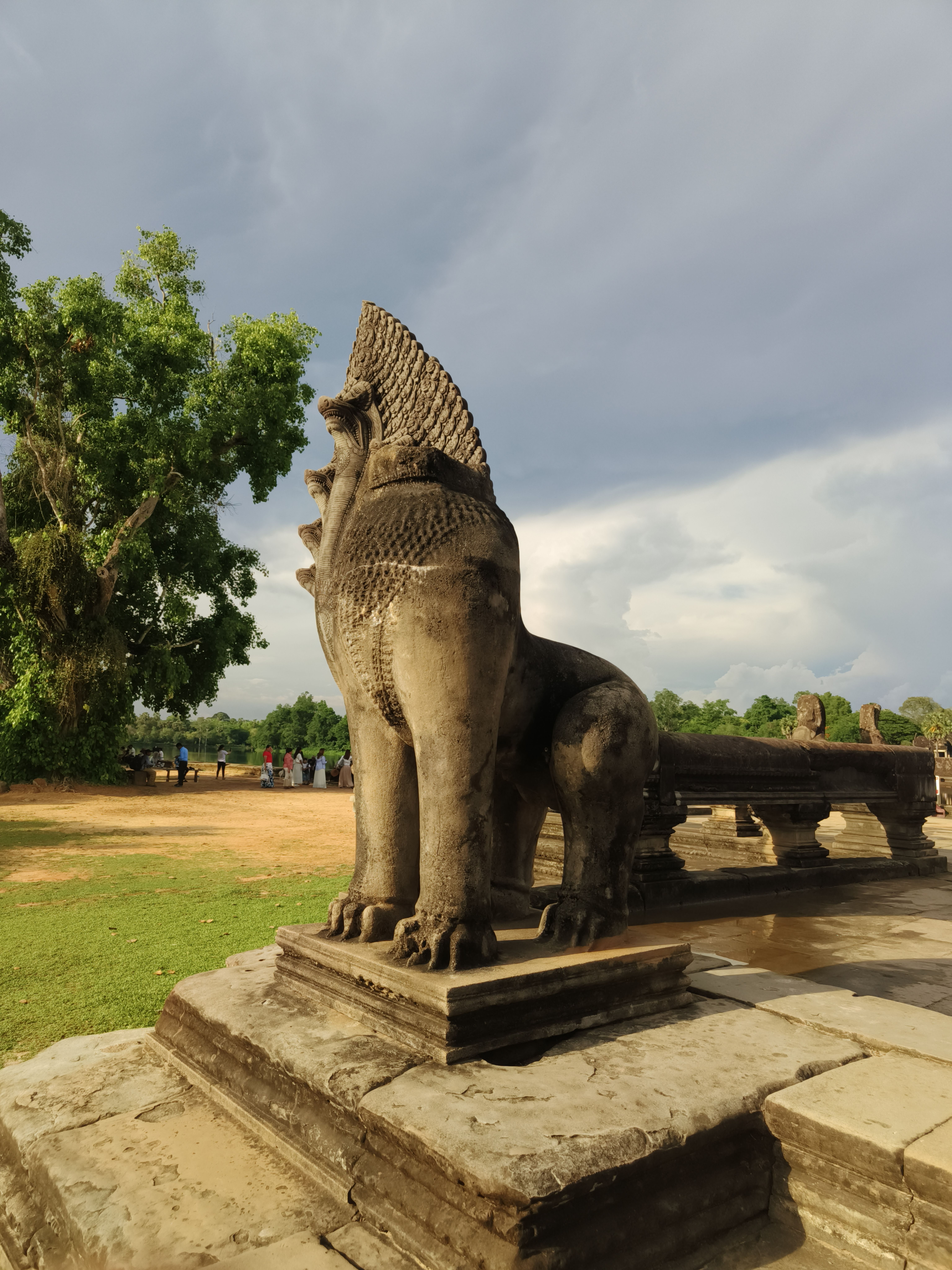 Majestic Naga Statue at Angkor Wat Temple · Free Stock Photo