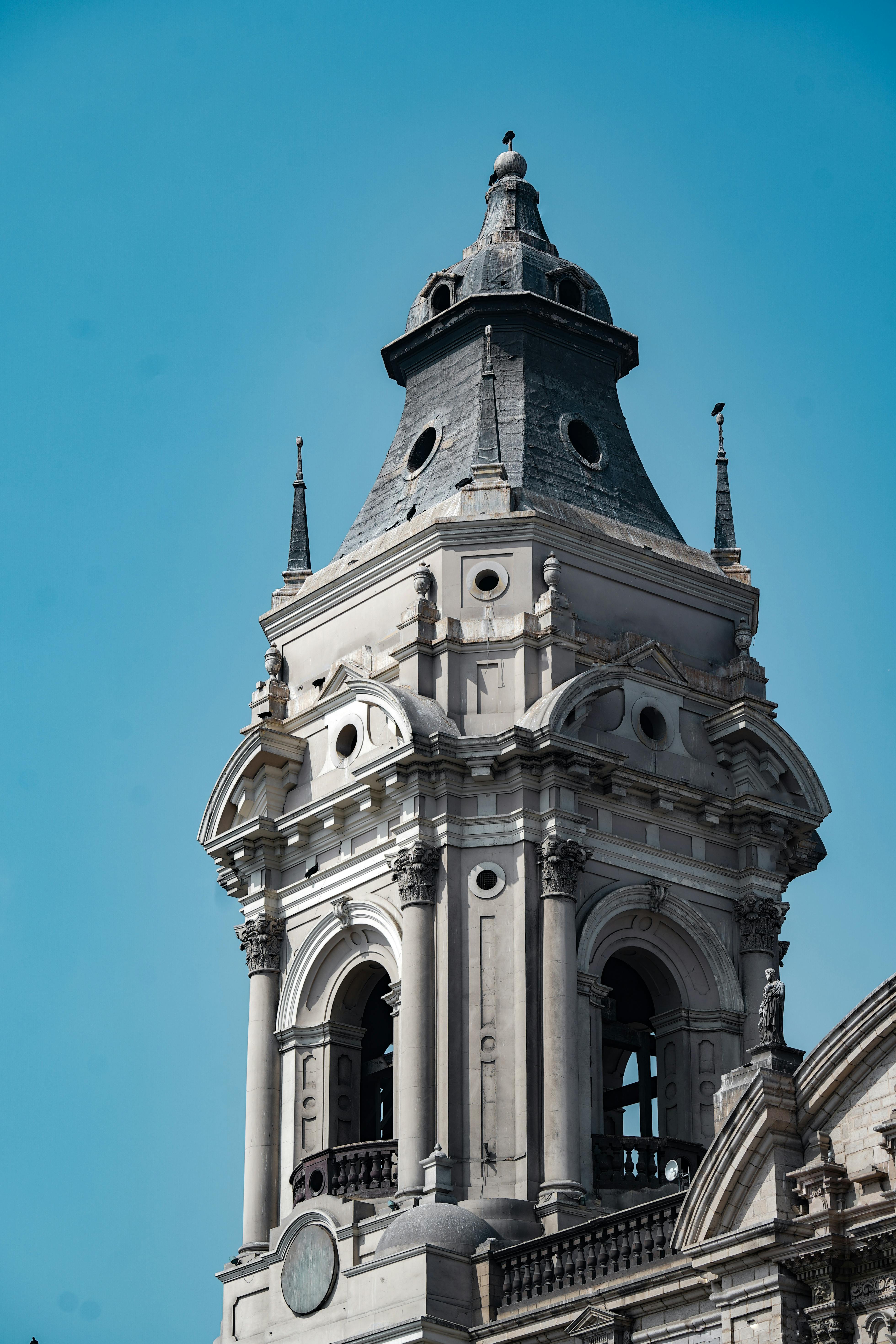 Historic Baroque Tower in Lima, Peru · Free Stock Photo