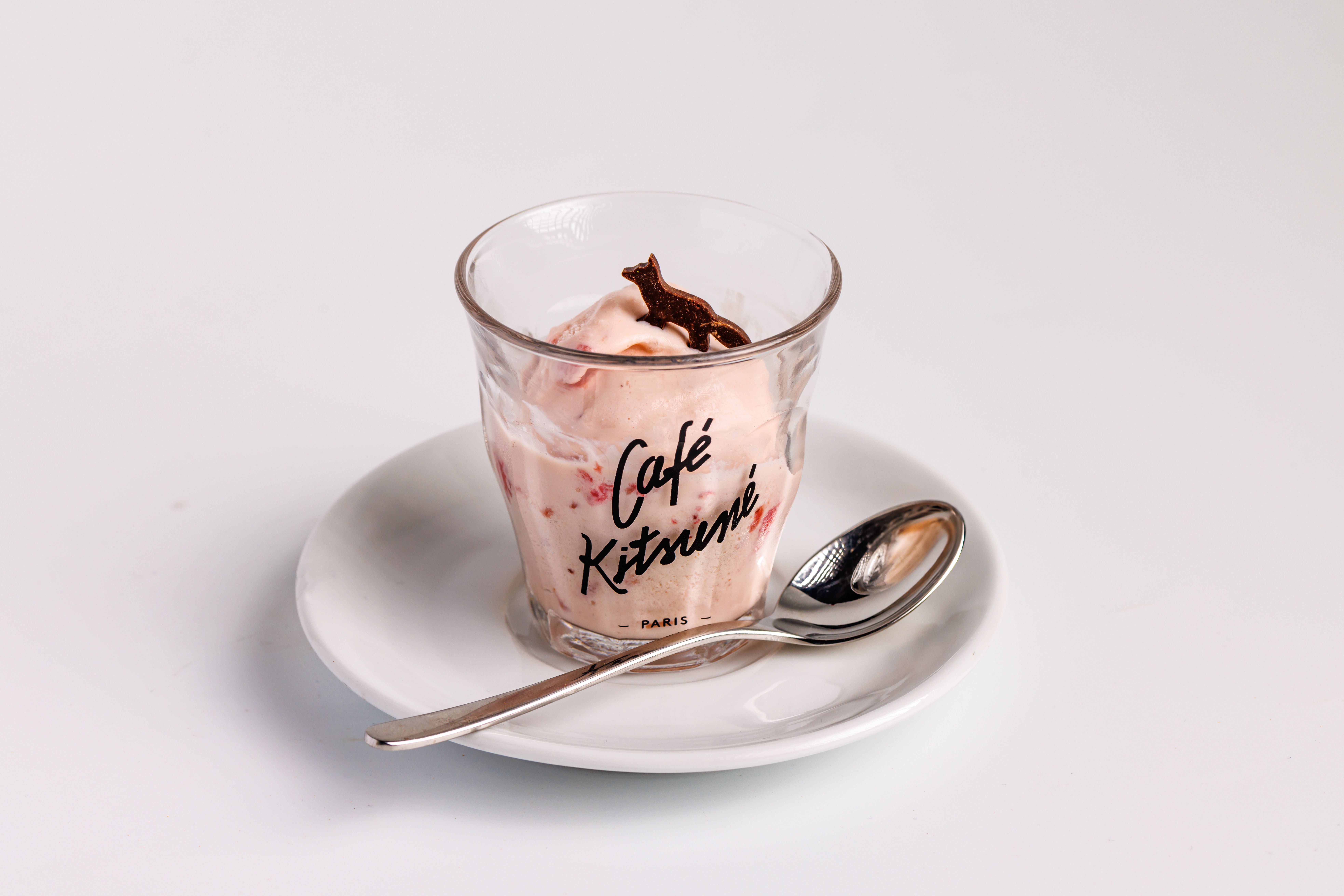 Gourmet Ice Cream in Café Kitsuné Glass · Free Stock Photo