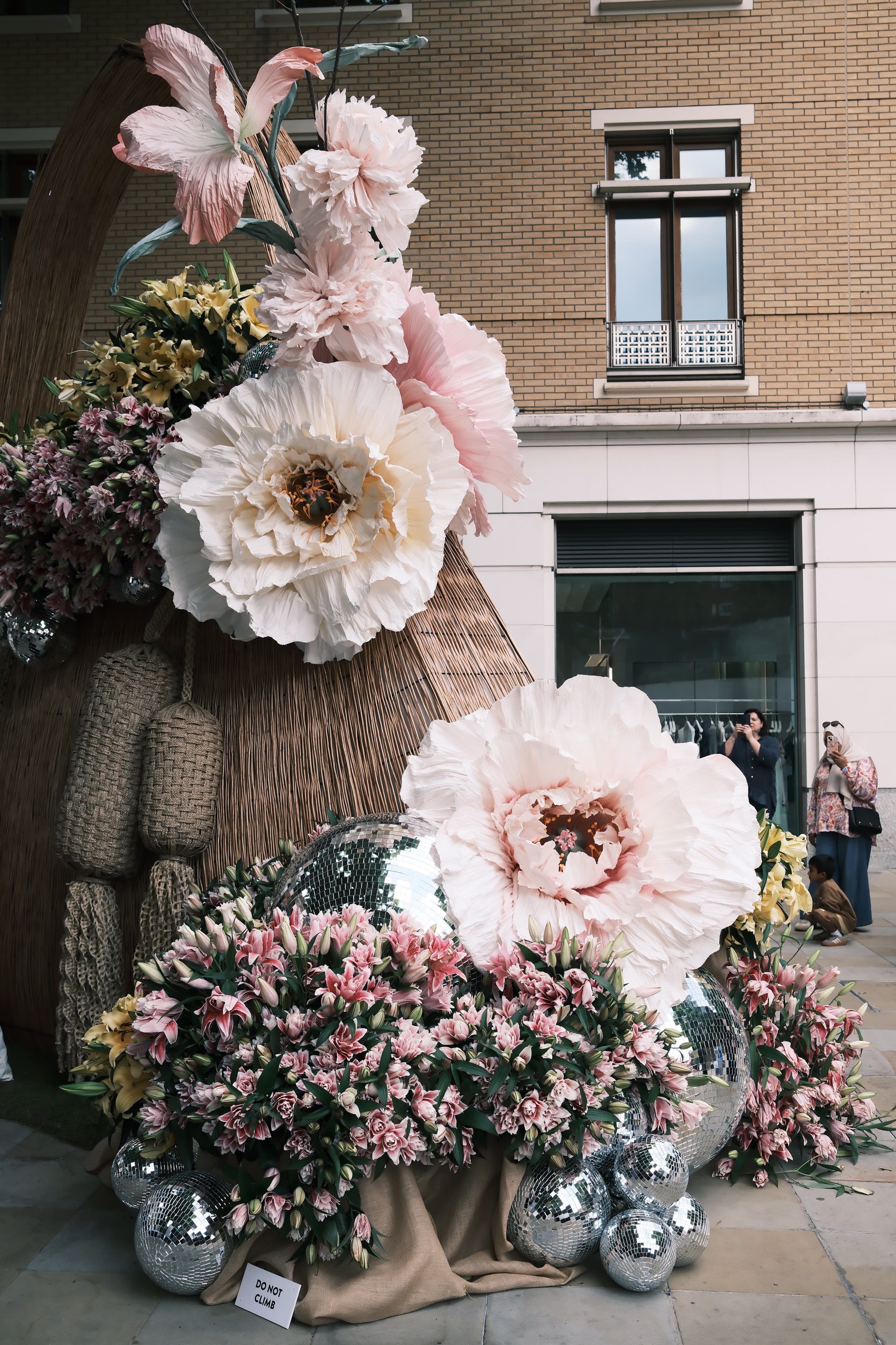 Elegant Floral Display with Pastel Giant Flowers · Free Stock Photo