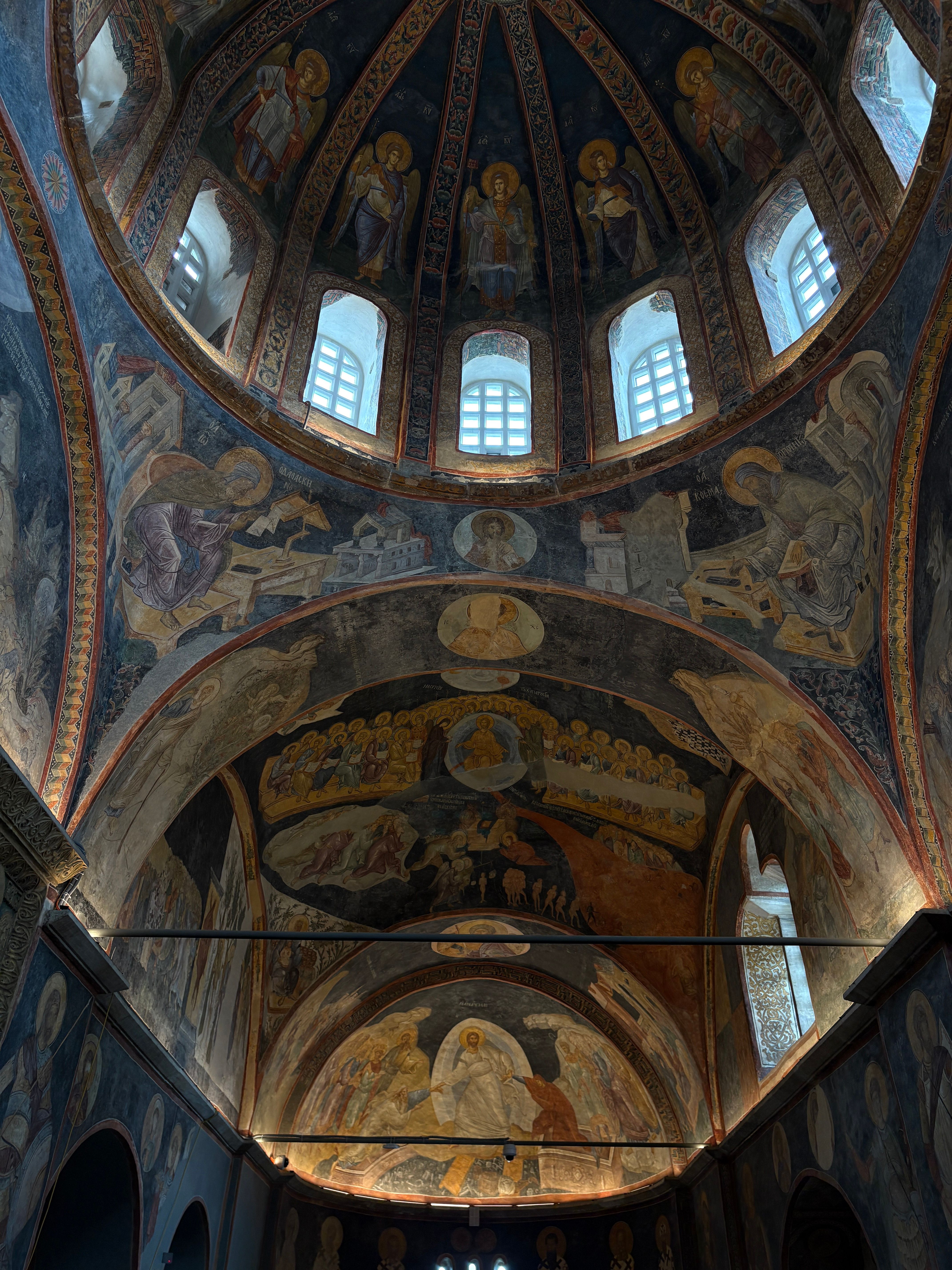 Intricate Frescoes on Church Ceiling · Free Stock Photo