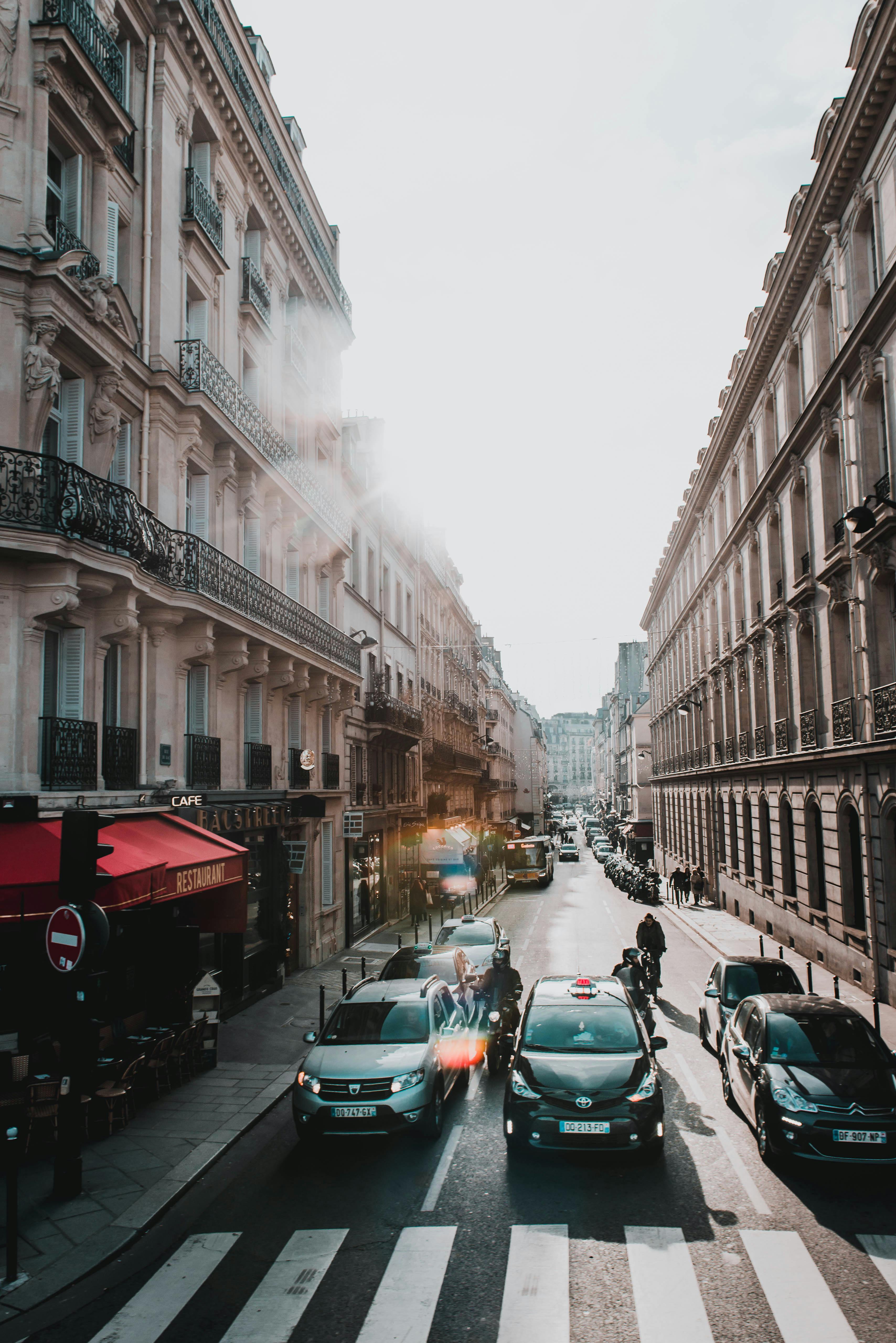 Pedestrian crossing the street · Free Stock Photo