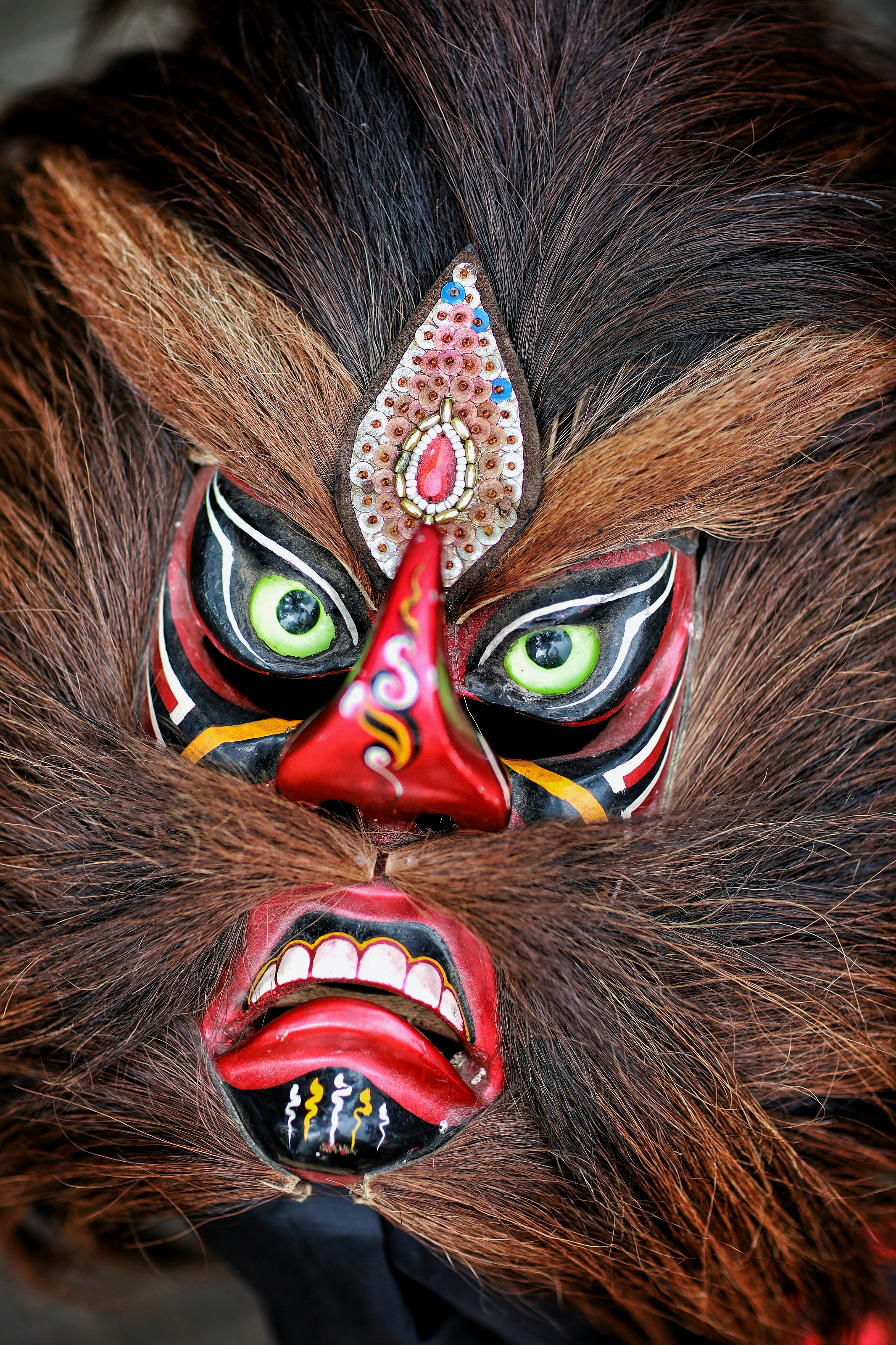 Cultural Barong Mask from East Java, Indonesia · Free Stock Photo